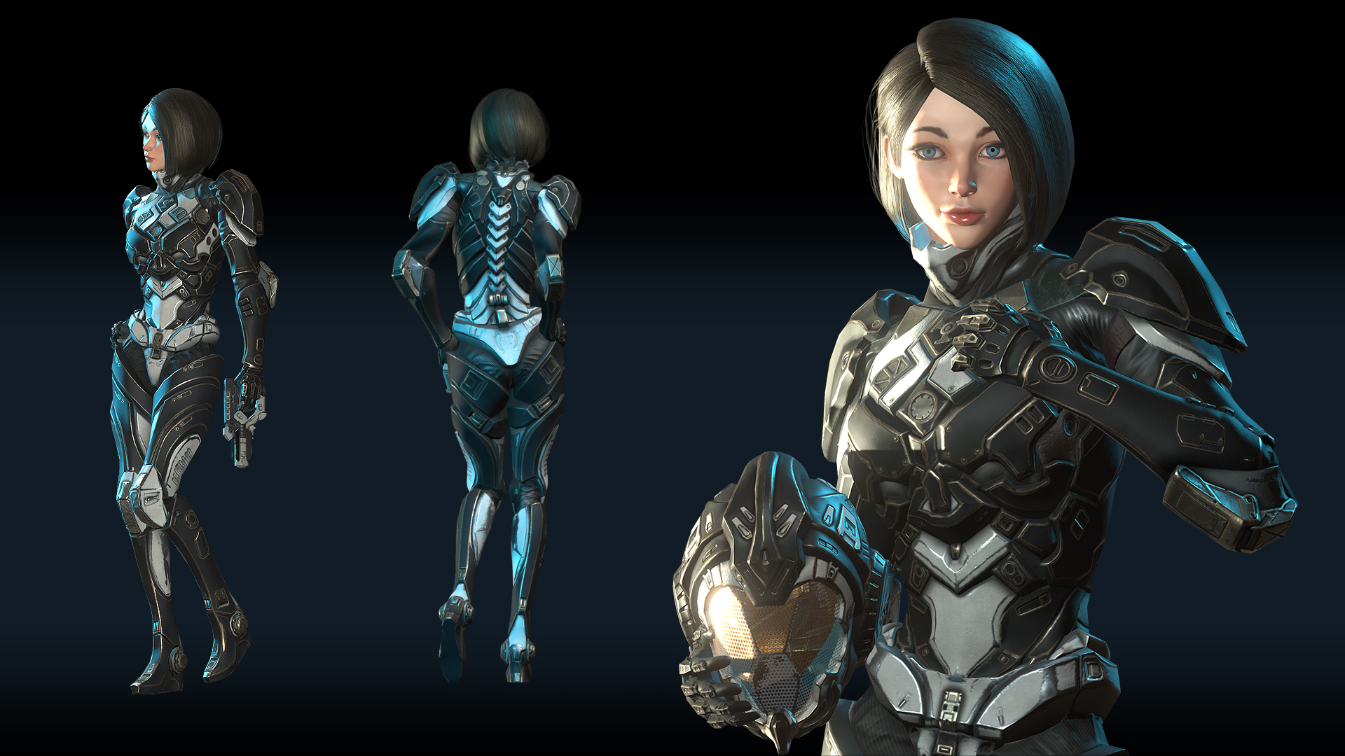 Armored Ranger - Rina - Character Creator/Outfit - Reallusion Content Store