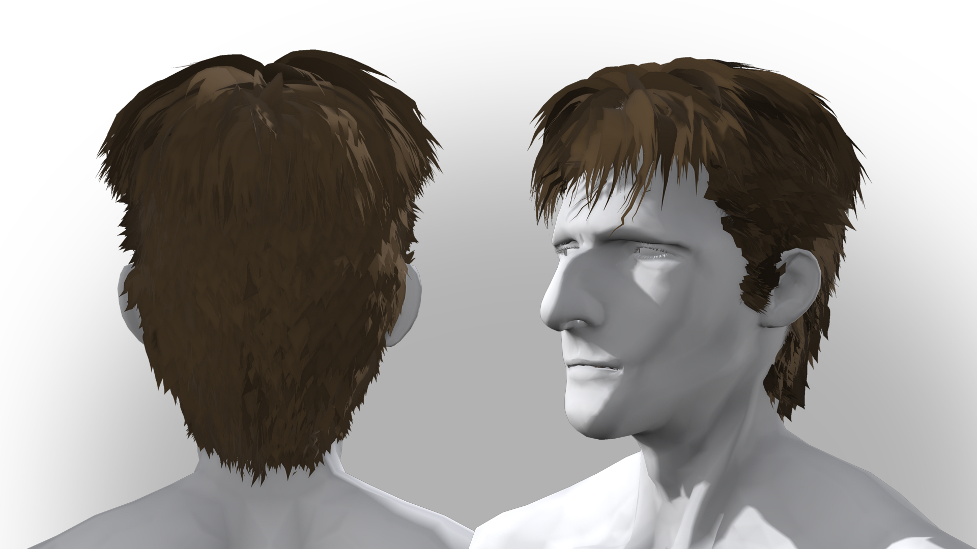 Stylized Male Hair 02 - Character Creator/Hair - Reallusion Content Store