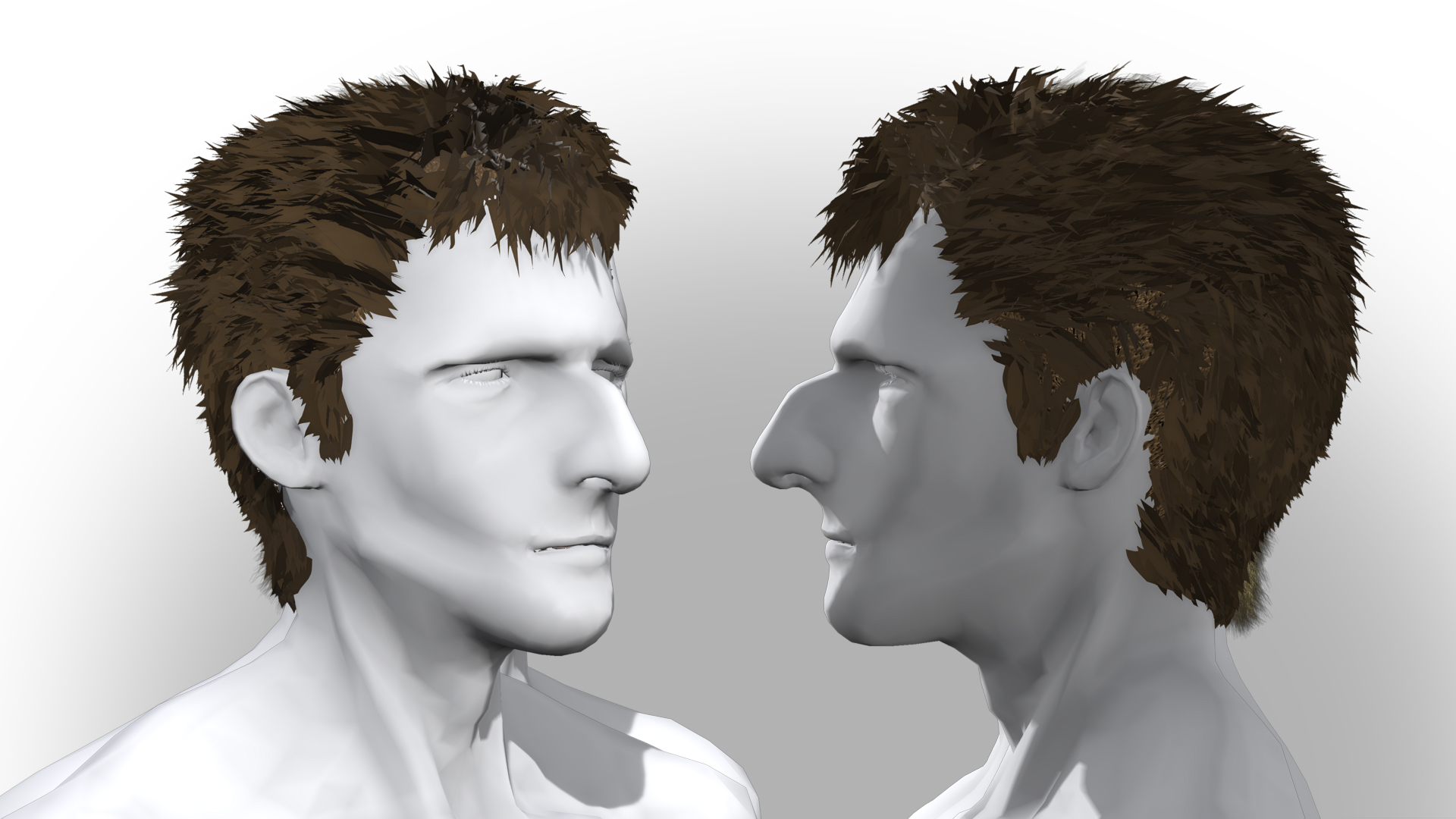 Stylized Male Hair 01 - Character Creator/Hair - Reallusion Content Store