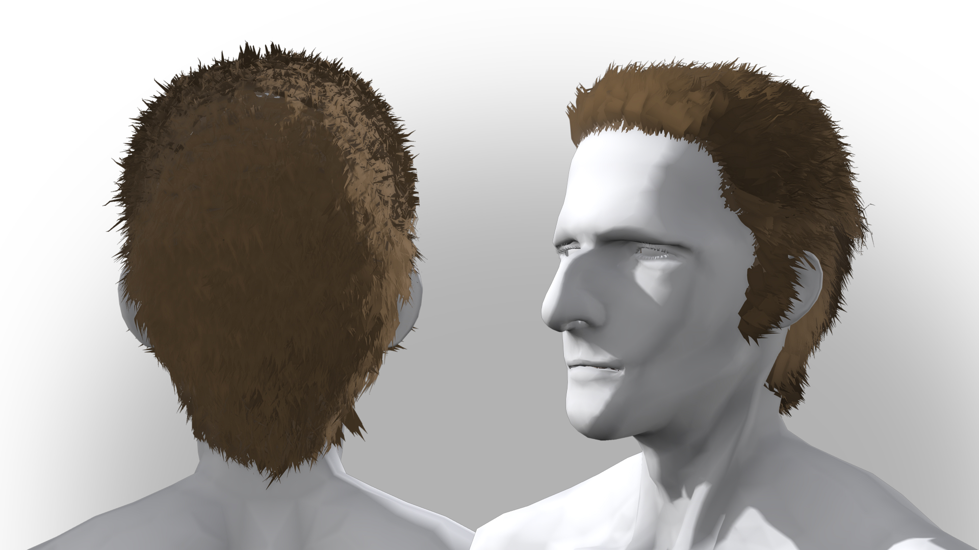 Stylized Male Hair 05 - Character Creator/Hair - Reallusion Content Store