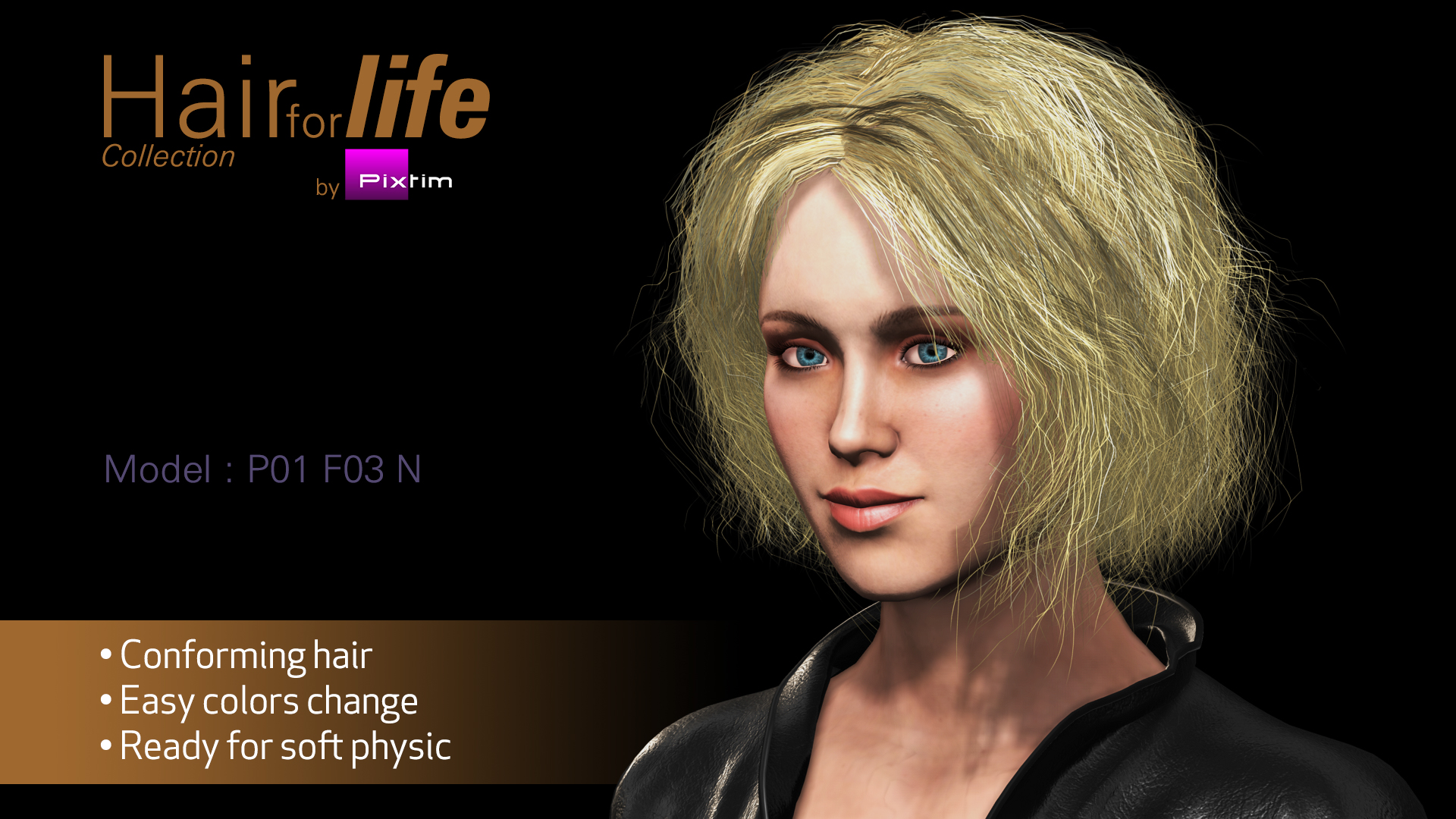 Female Hair for Life 03 - Character Creator/Hair - Reallusion Content Store