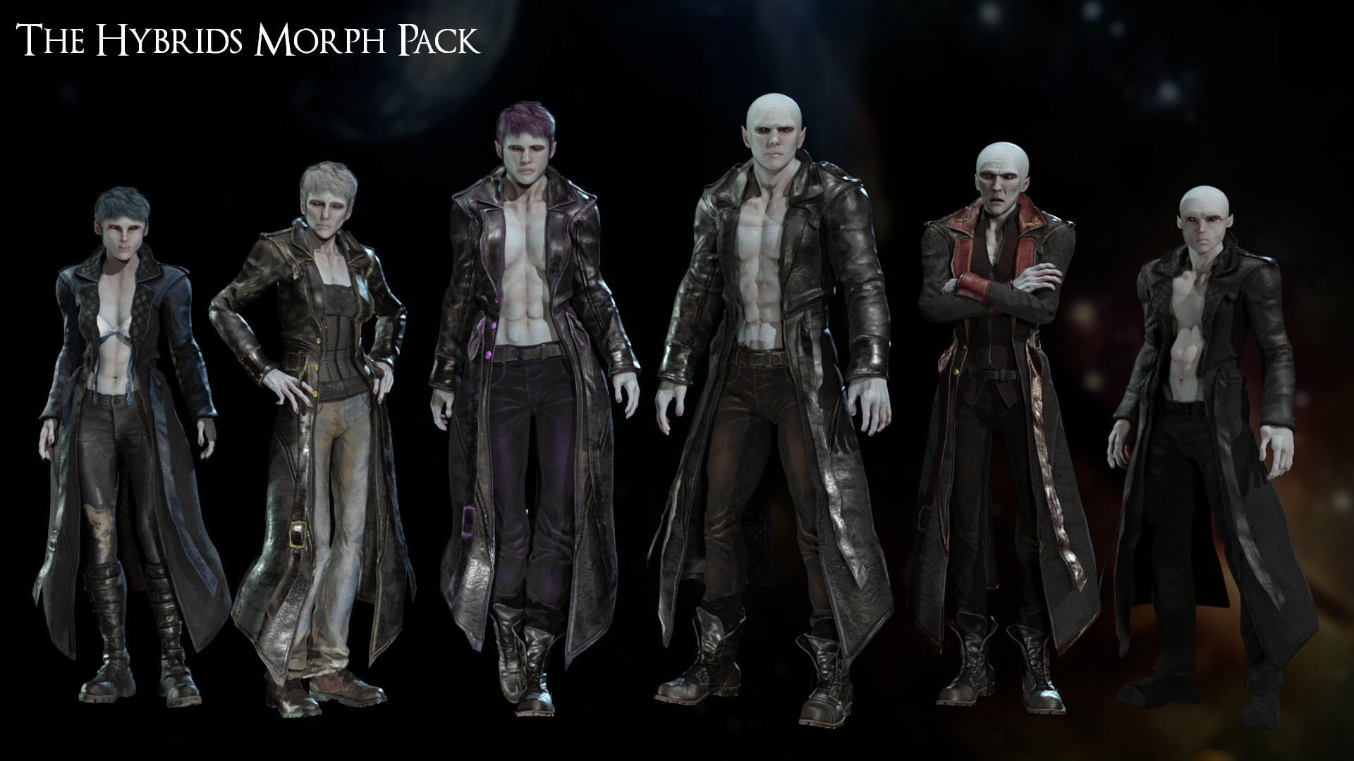 The Hybrids Complete CC Morph Pack - Character Creator/Morph ...