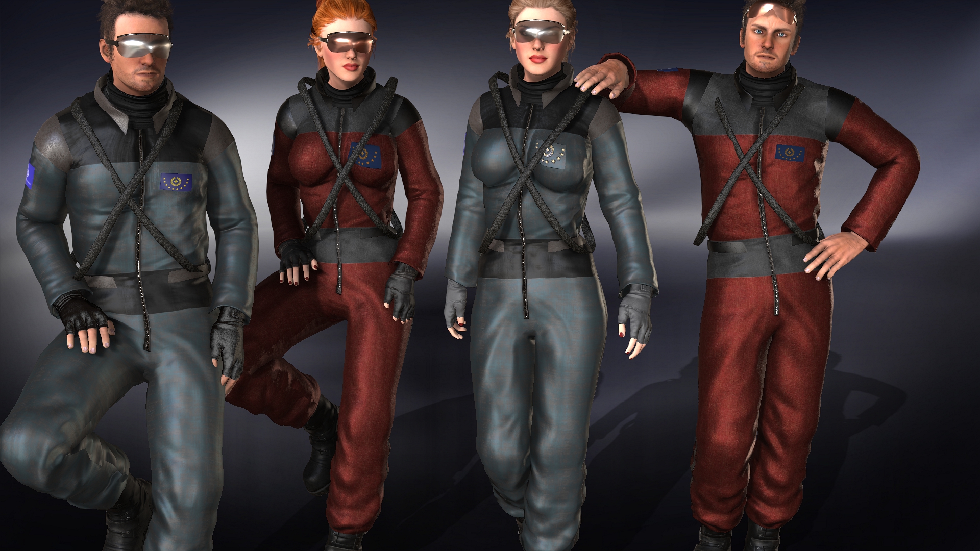Sci-Fi Jumpsuits - Character Creator/Outfit - Reallusion Content Store