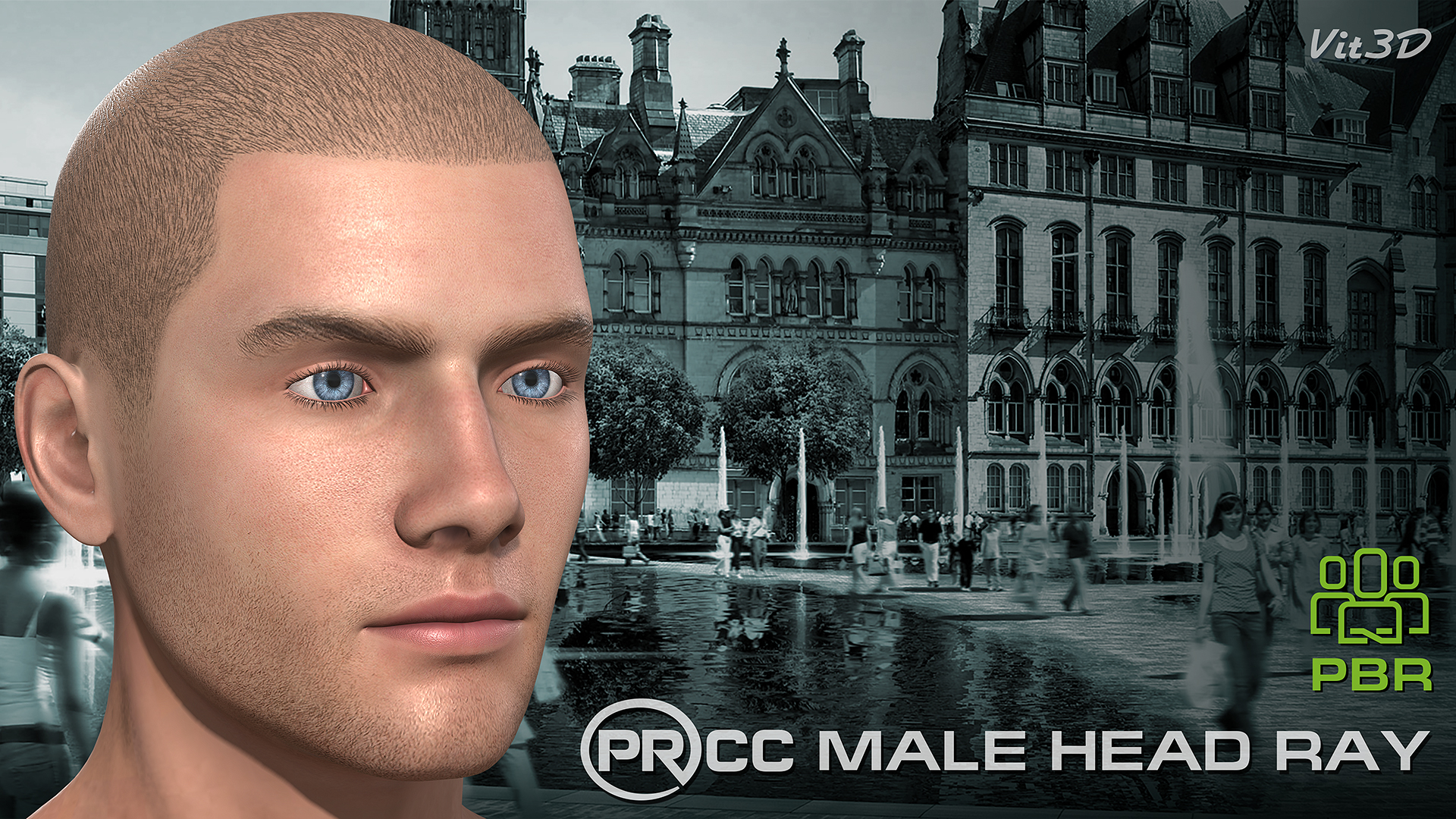 PRCC Male Head Ray - Character Creator/Combo (Single PID) - Reallusion ...