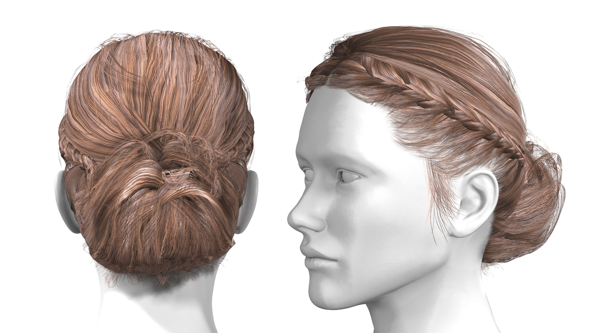 Bride Bun - Character Creator/Hair - Reallusion Content Store