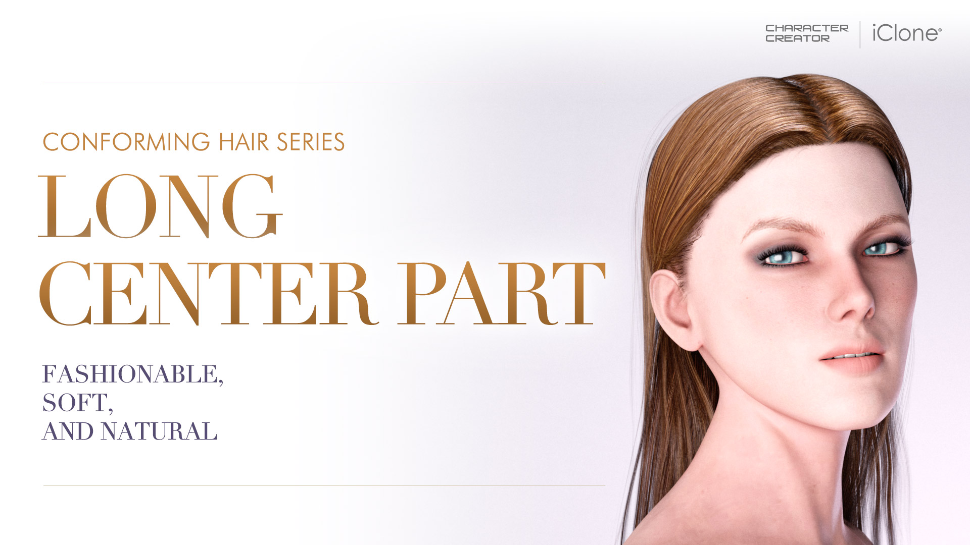 Long Center Part - Character Creator/Hair - Reallusion Content Store