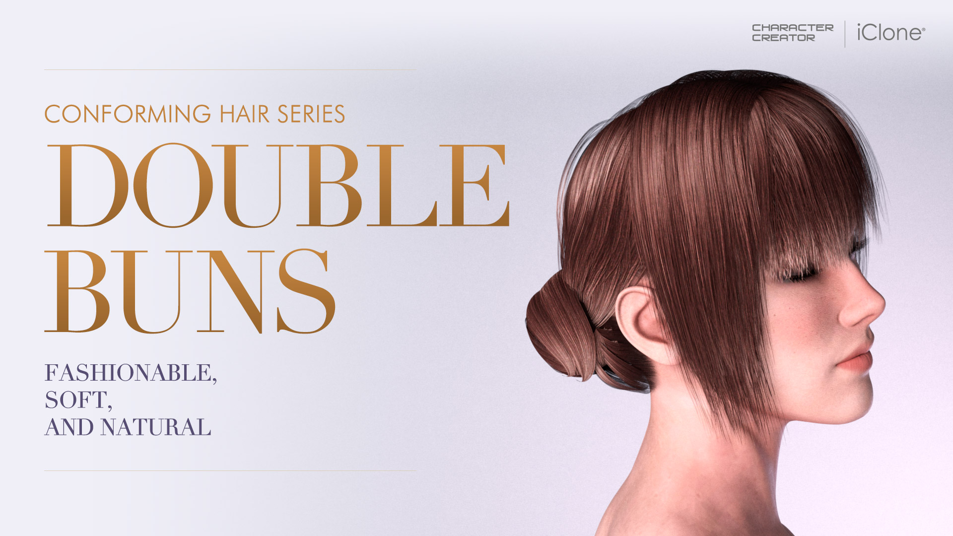 Double Buns - Character Creator/Hair - Reallusion Content Store