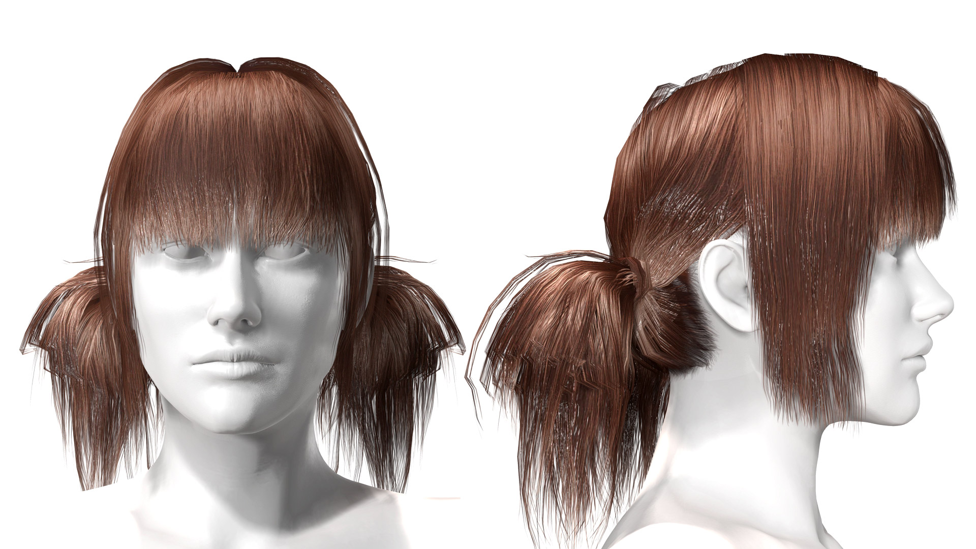 Double Ponytails - Character Creator/Hair - Reallusion Content Store