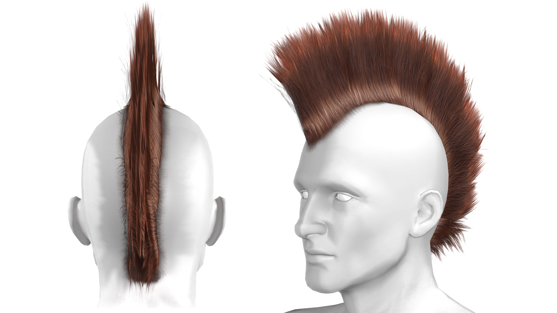 Mohawk - Character Creator/Hair - Reallusion Content Store
