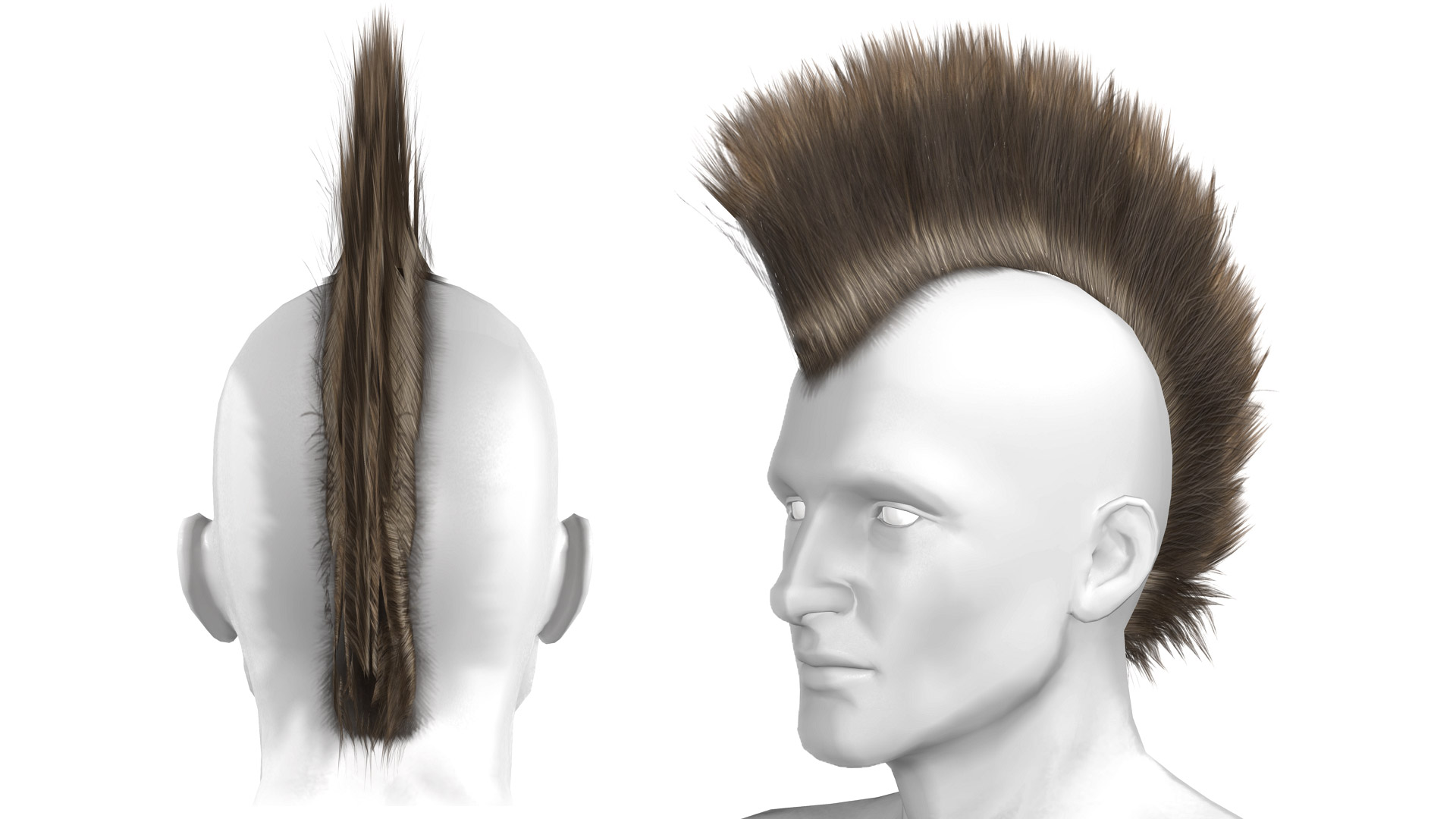 Mohawk - Character Creator/Hair - Reallusion Content Store