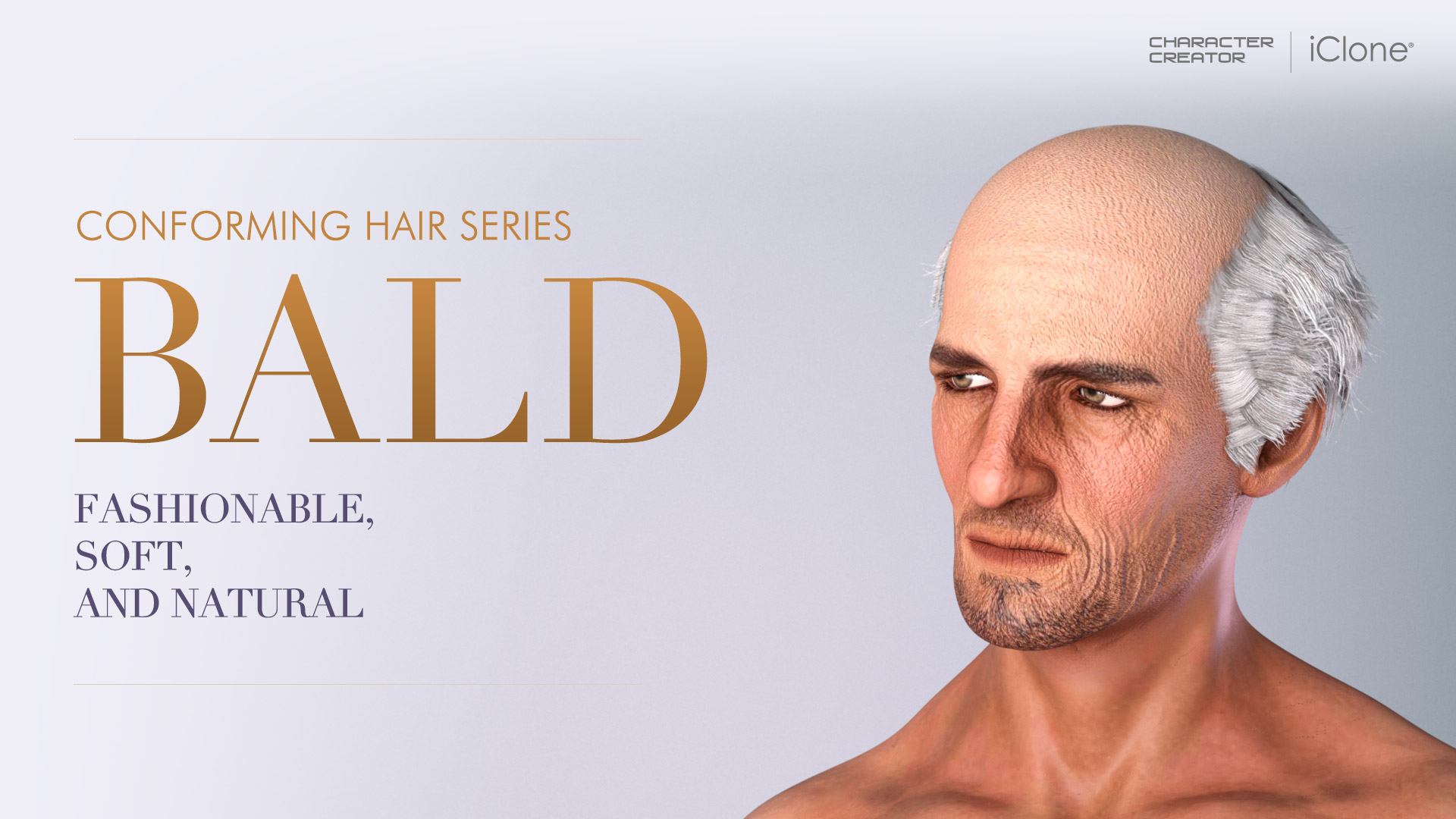 Bald - Character Creator/Hair - Reallusion Content Store