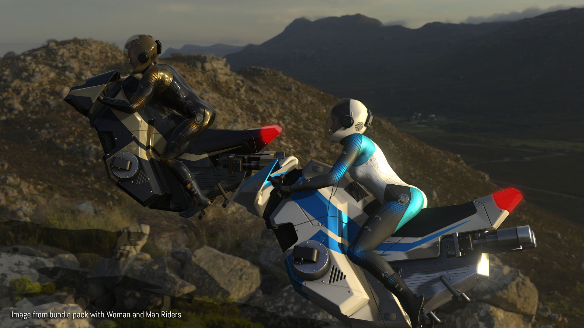 Hover Bike Rider Man - Character Creator/Actor - Reallusion Content Store