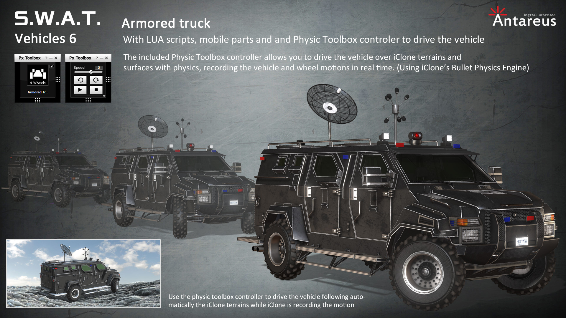 S.W.A.T. Vehicles & Controls - Character Creator/Combo (Single PID ...
