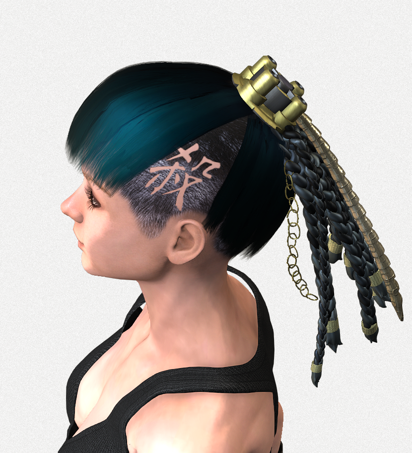 YC-Visual Rock 3-Hair Pack - Character Creator/Accessory - Reallusion ...