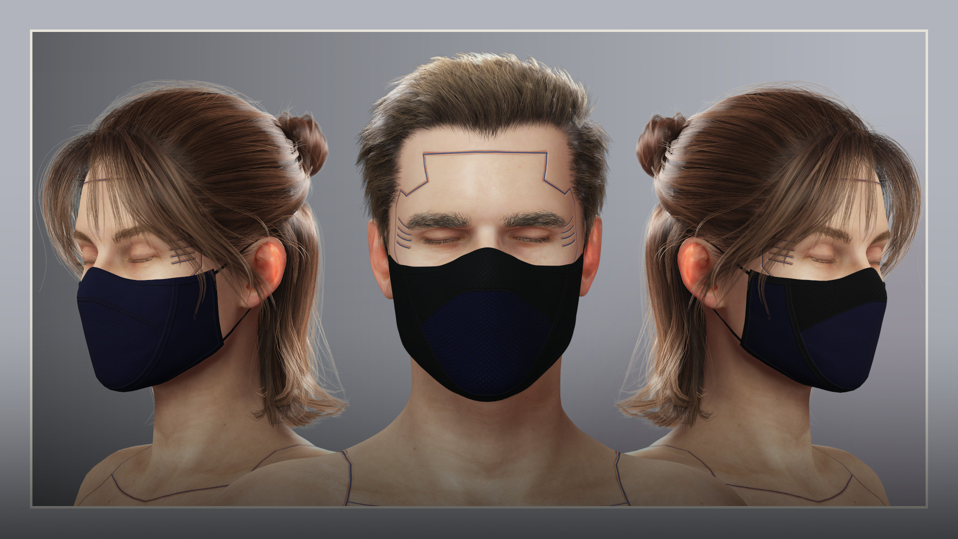 Cyberpunk - Face Masks - Character Creator/Accessory - Reallusion ...