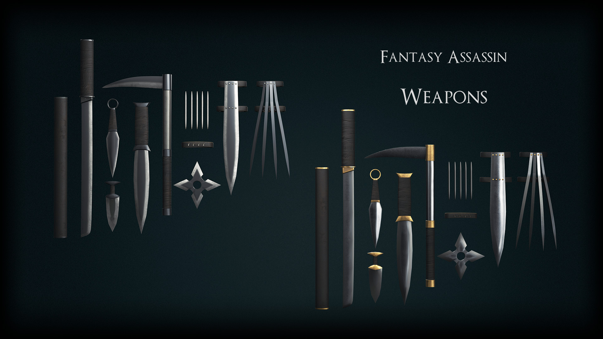 Fantasy Assassin - Weapons - Character Creator/Accessory - Reallusion ...