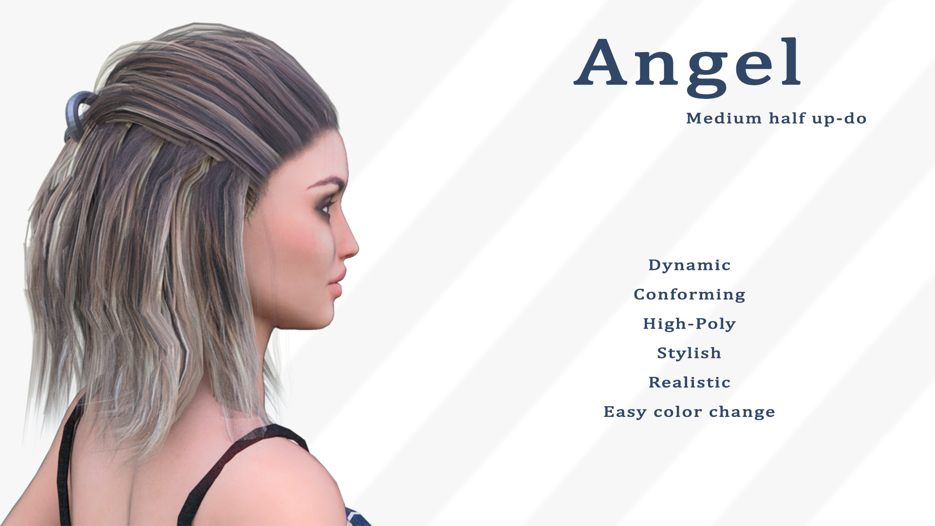 Realistic Hair Variety Pack V1 - Character Creator/Hair - Reallusion ...
