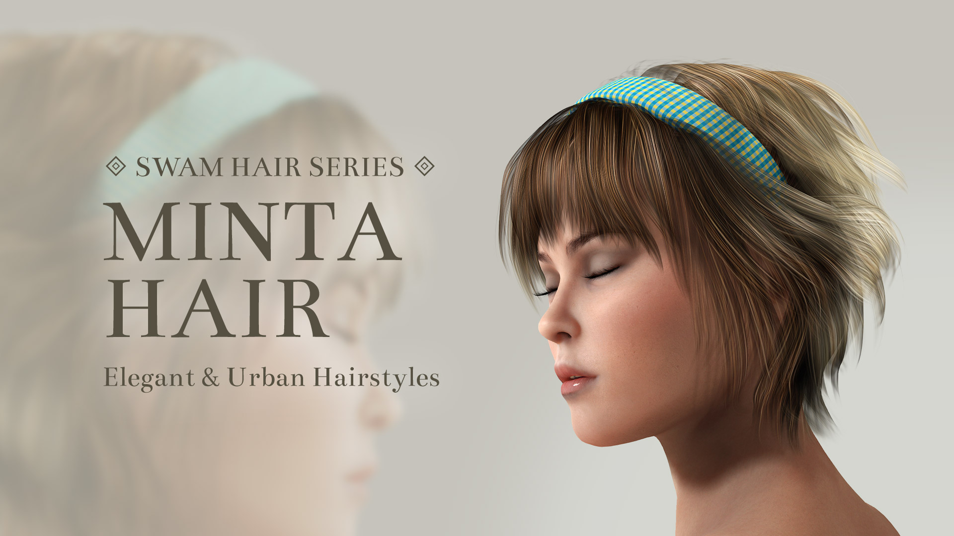 Minta Hair - Character Creator/Hair - Reallusion Content Store