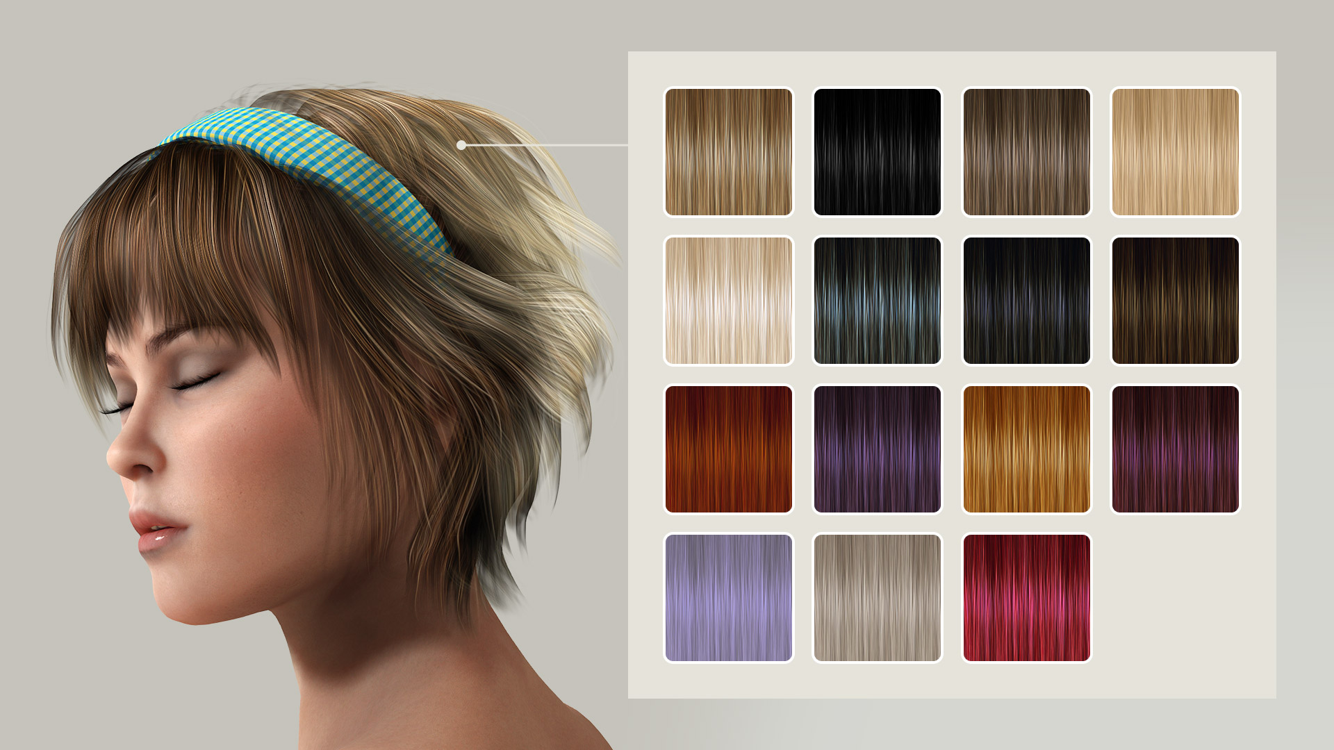 Minta Hair - Character Creator/Hair - Reallusion Content Store