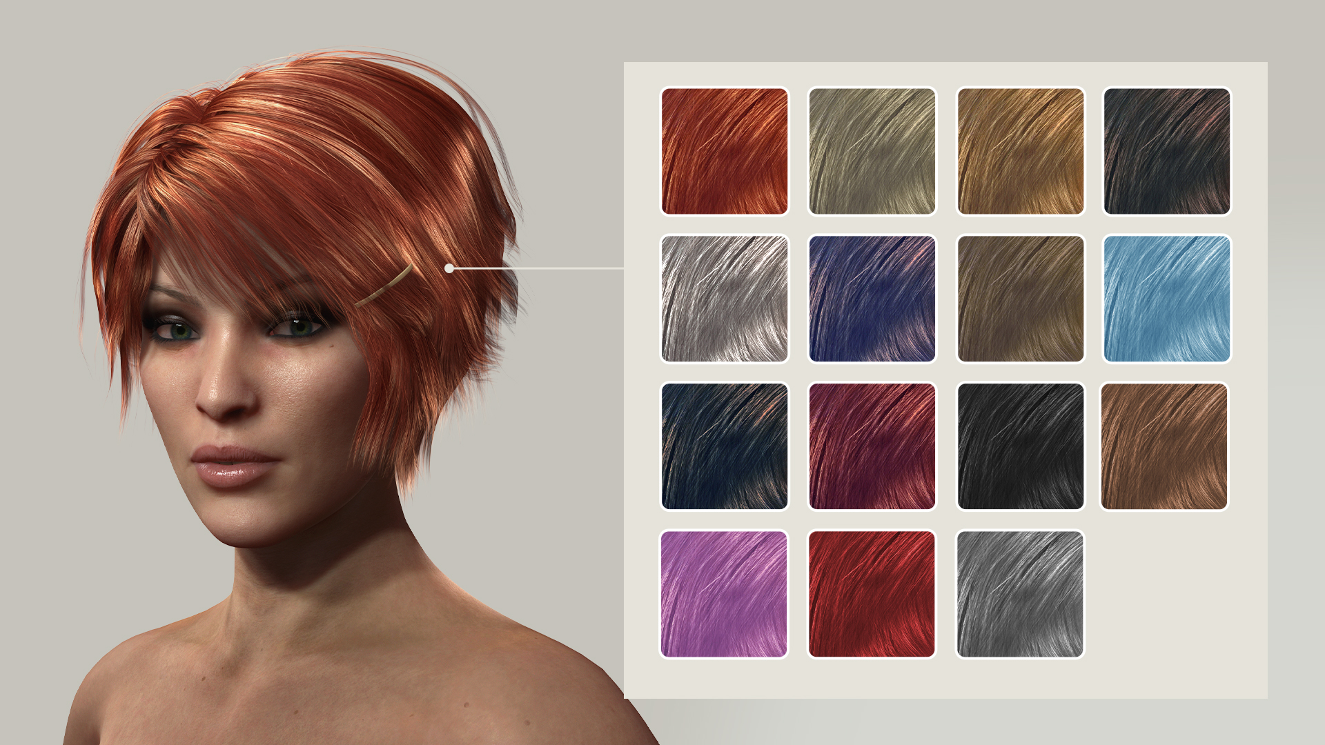 Uma Hair - Character Creator/Hair - Reallusion Content Store