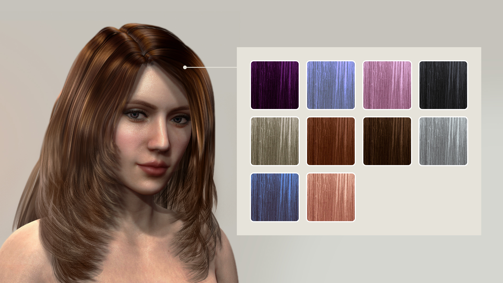 Helena Hair - Character Creator/Hair - Reallusion Content Store