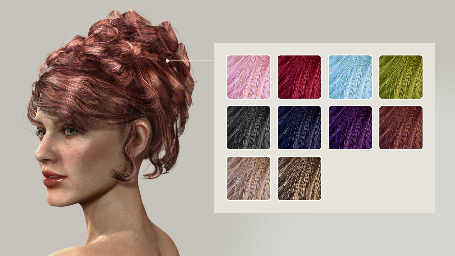 Lira Hair - Character Creator/Hair - Reallusion Content Store