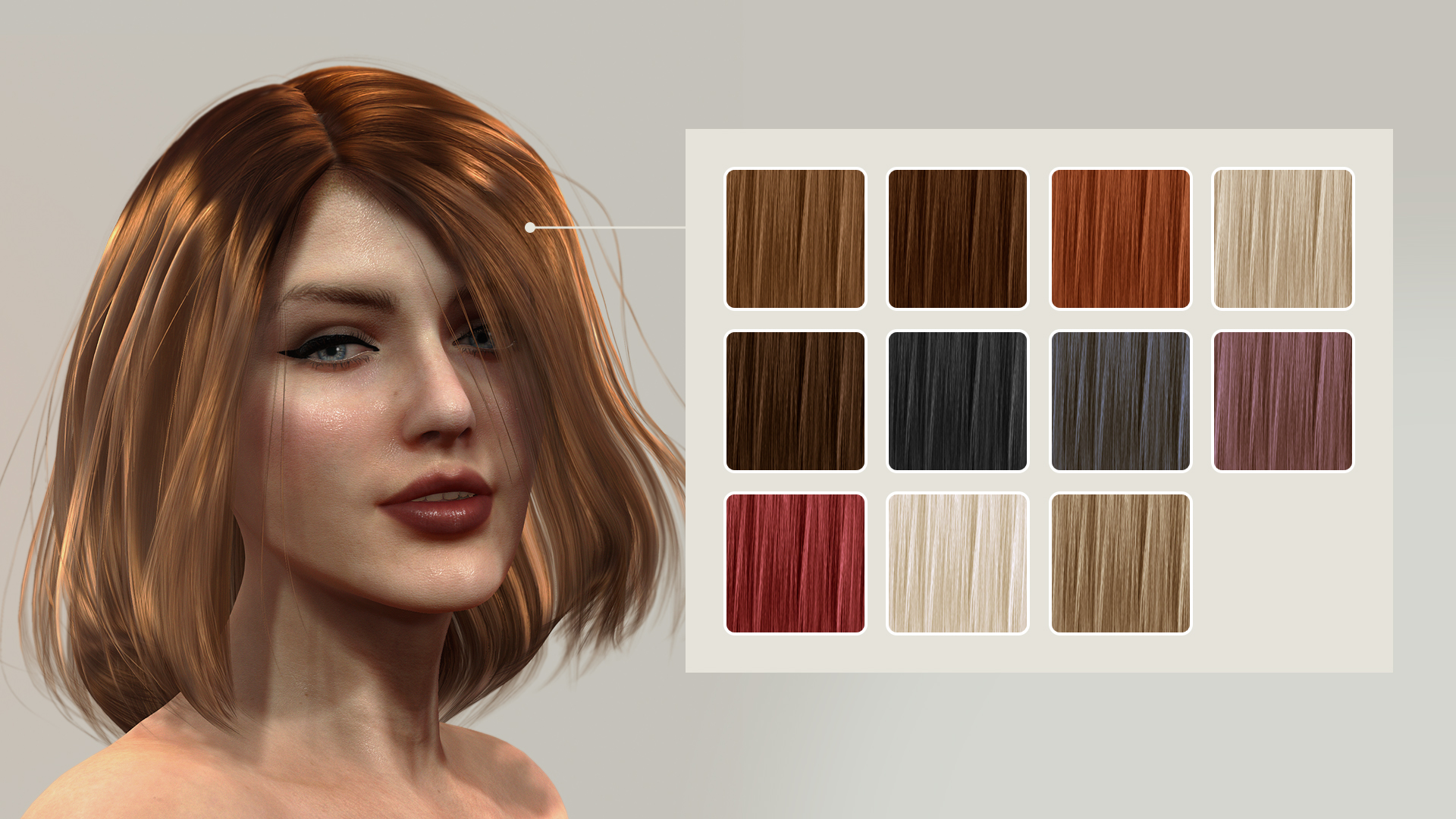 Christalle Hair - Character Creator/Hair - Reallusion Content Store