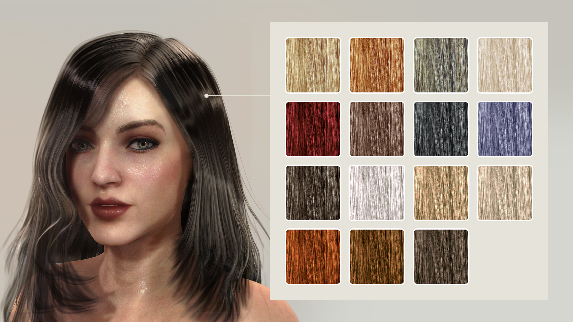 Liana Hair - Character Creator/Hair - Reallusion Content Store