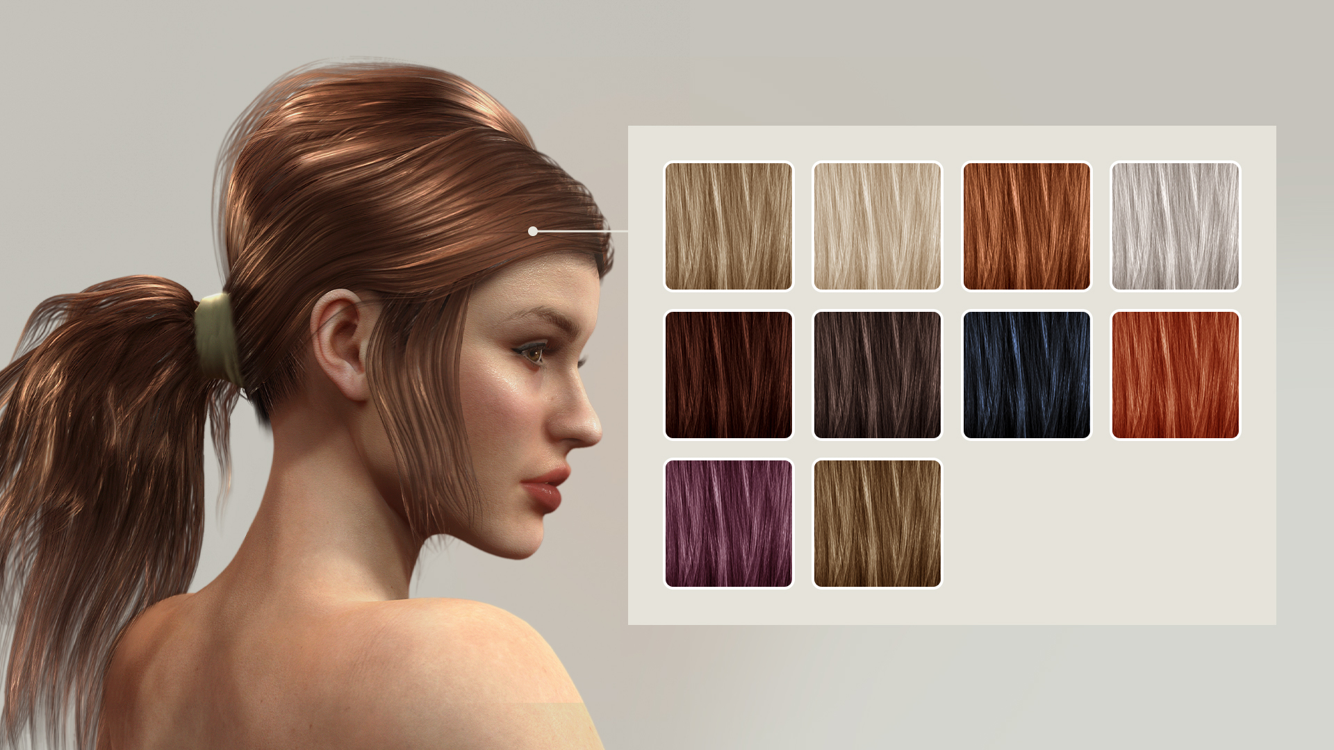 RomanticTail Hair - Character Creator/Hair - Reallusion Content Store