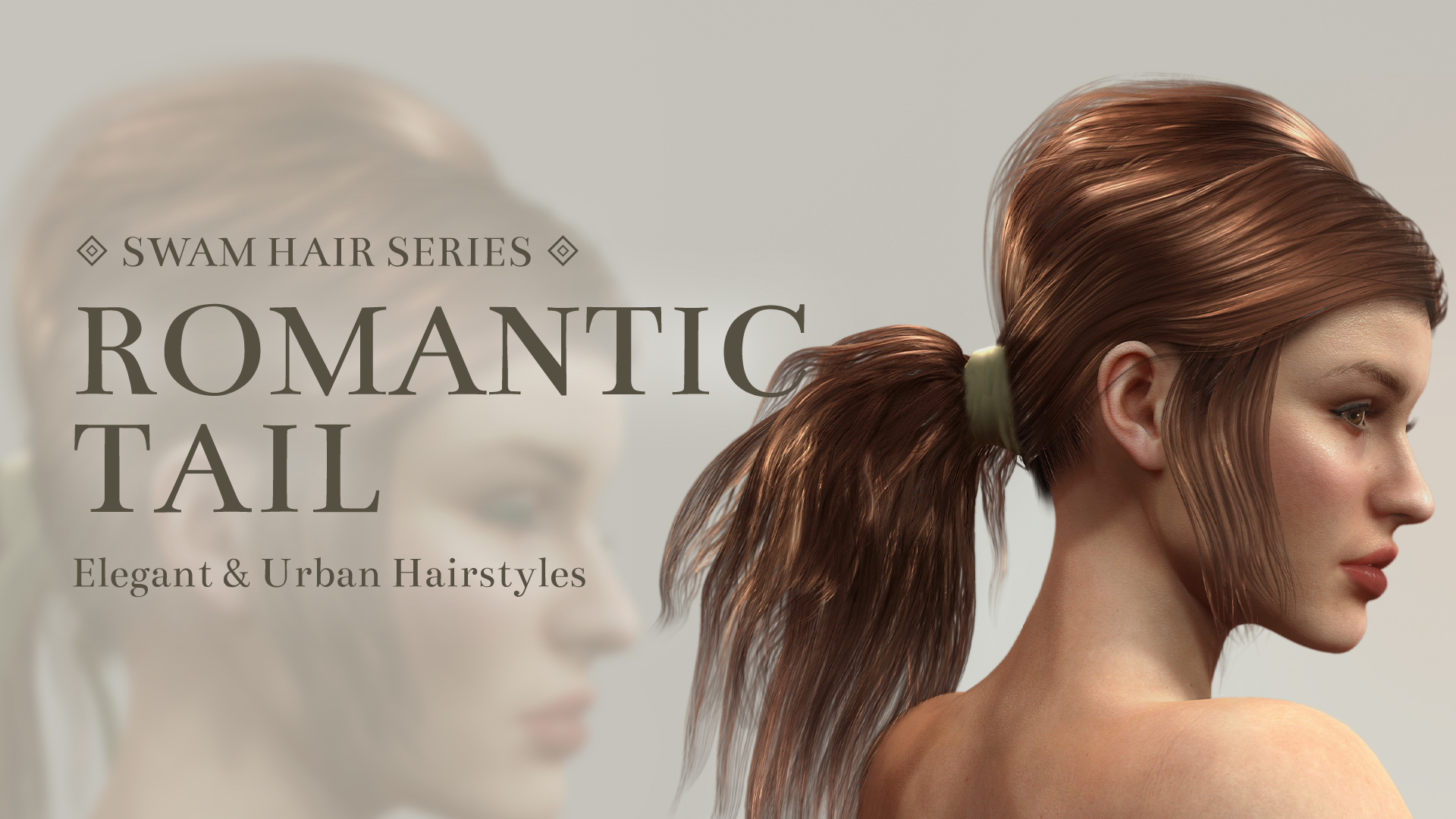RomanticTail Hair - Character Creator/Hair - Reallusion Content Store