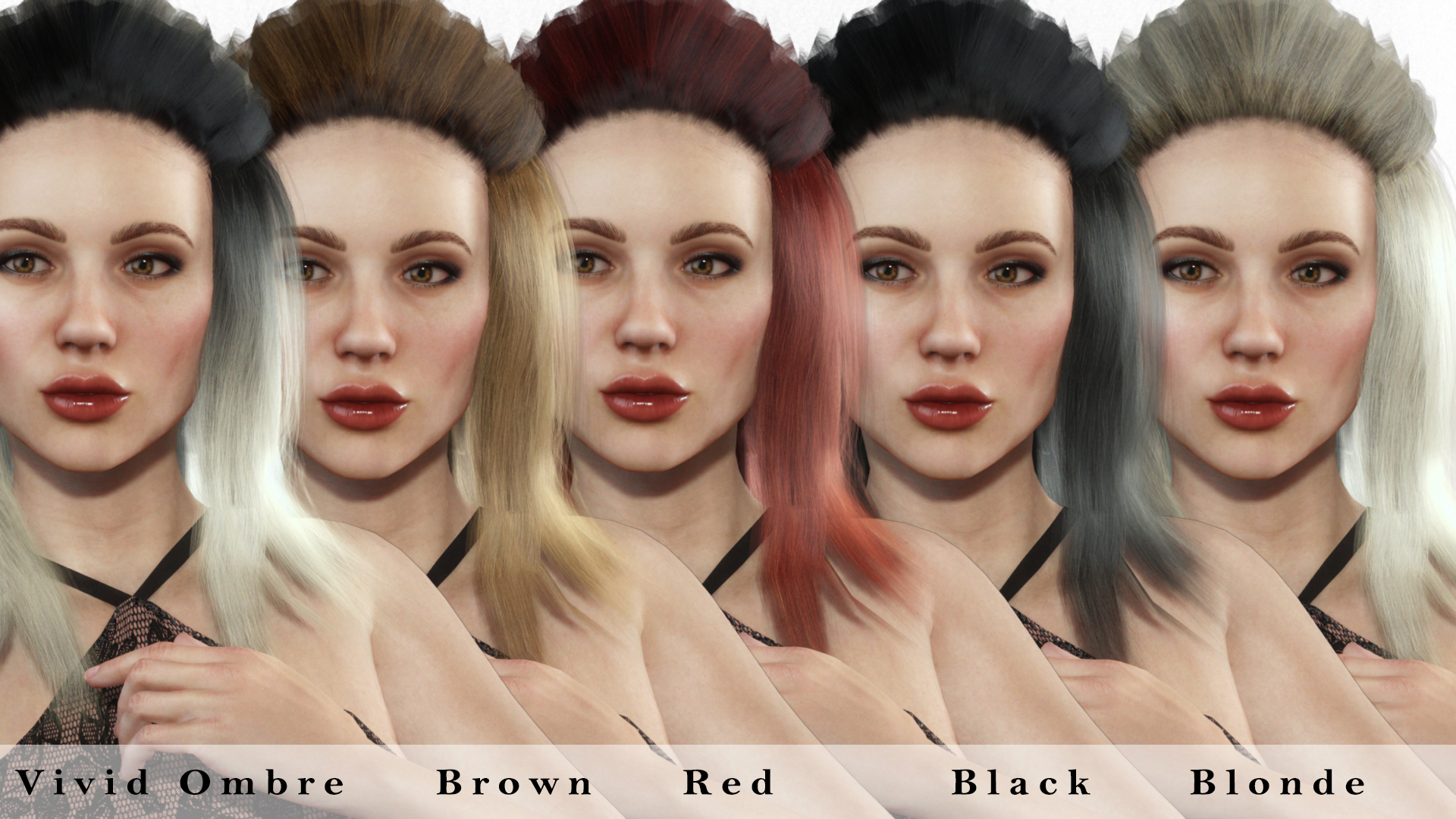 Realistic Hair V4 - 8 Pack - Character Creator/Hair - Reallusion ...