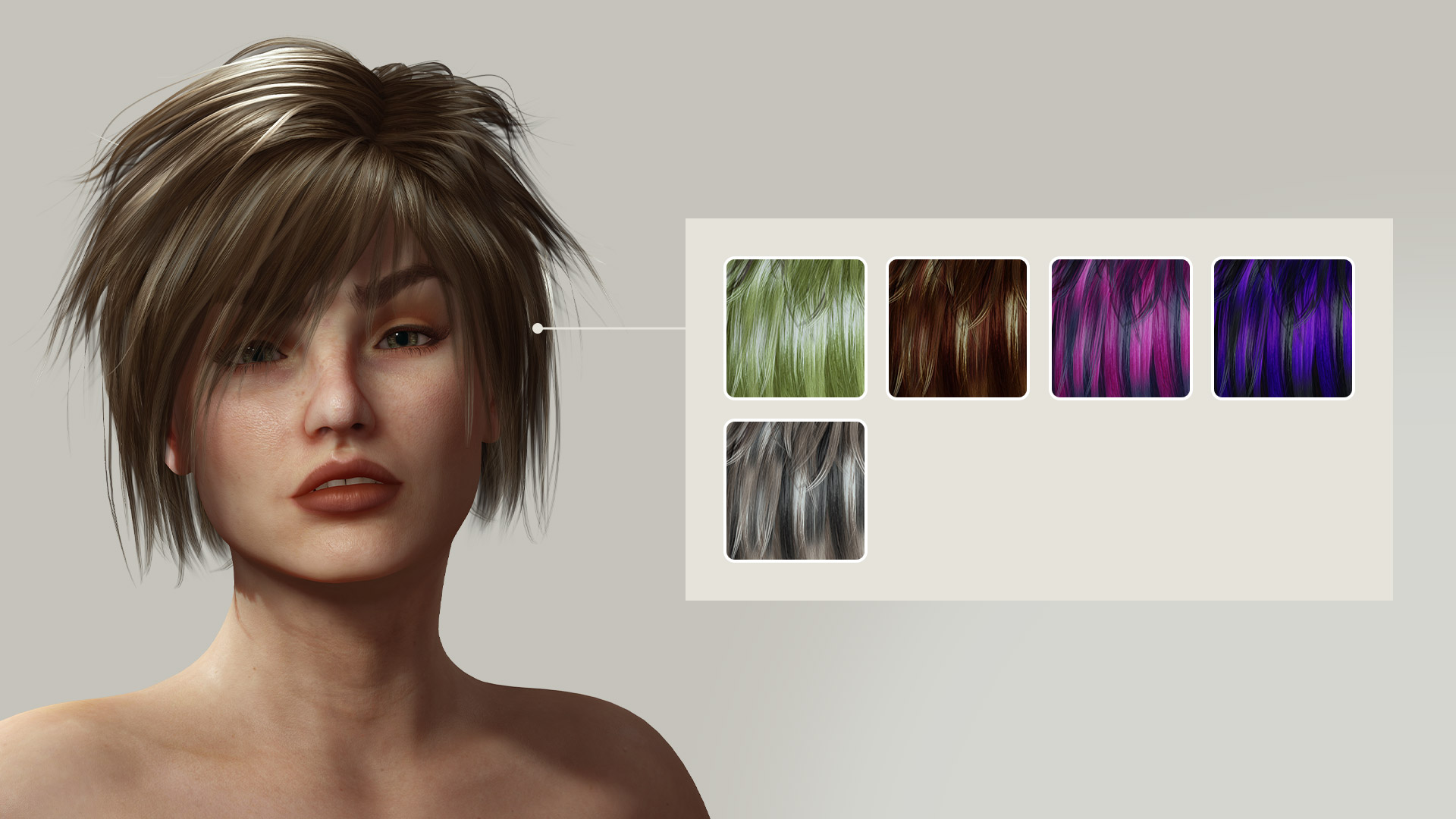 Harmony Hair - Character Creator/Hair - Reallusion Content Store