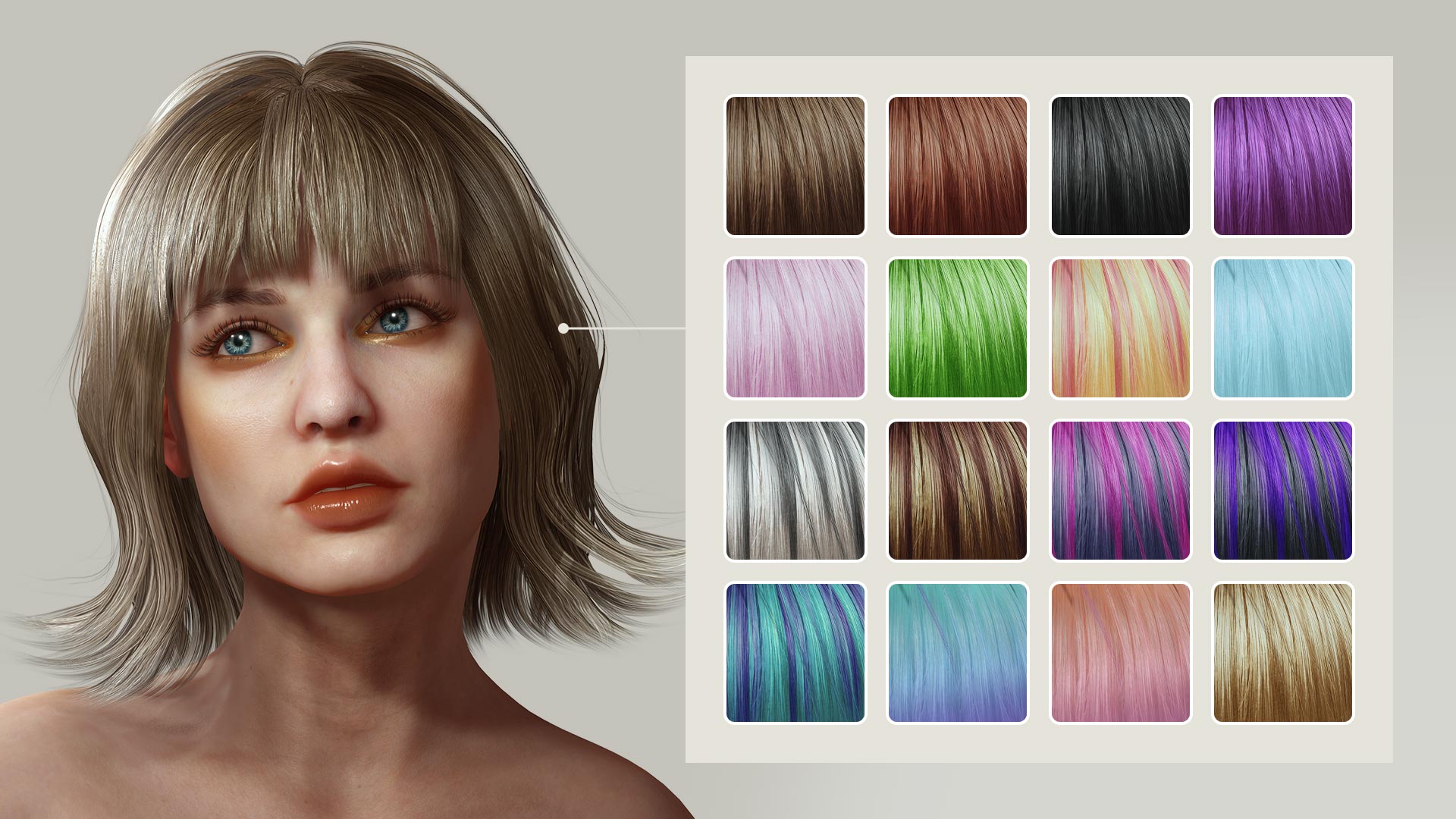 Jesse Hair - Character Creator/Hair - Reallusion Content Store