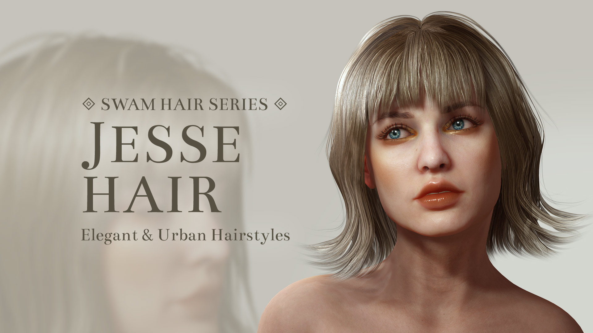 Jesse Hair - Character Creator/Hair - Reallusion Content Store