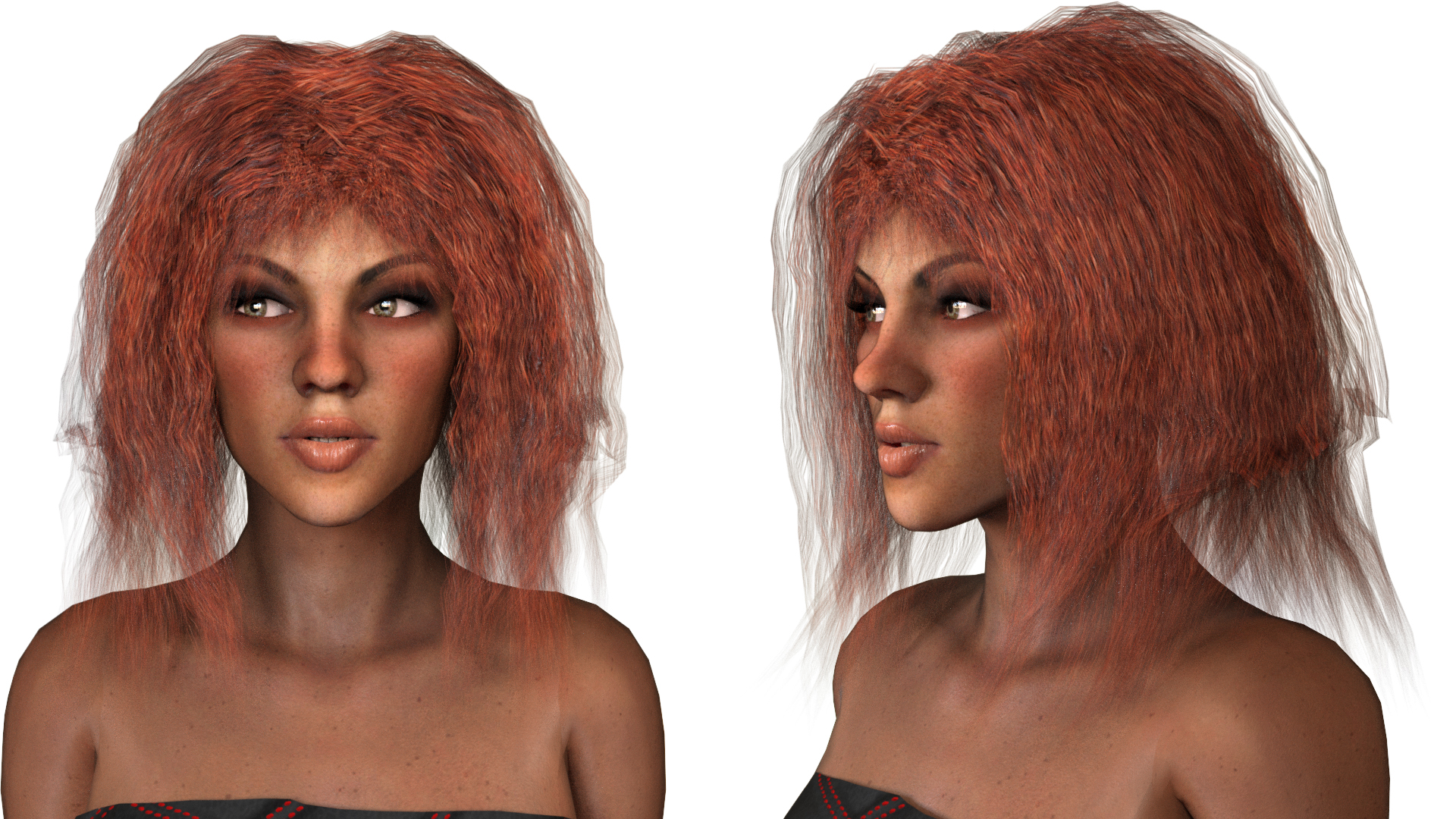 Realistic Hair Variety Pack V2 (16 Pack) - Character Creator/Hair ...