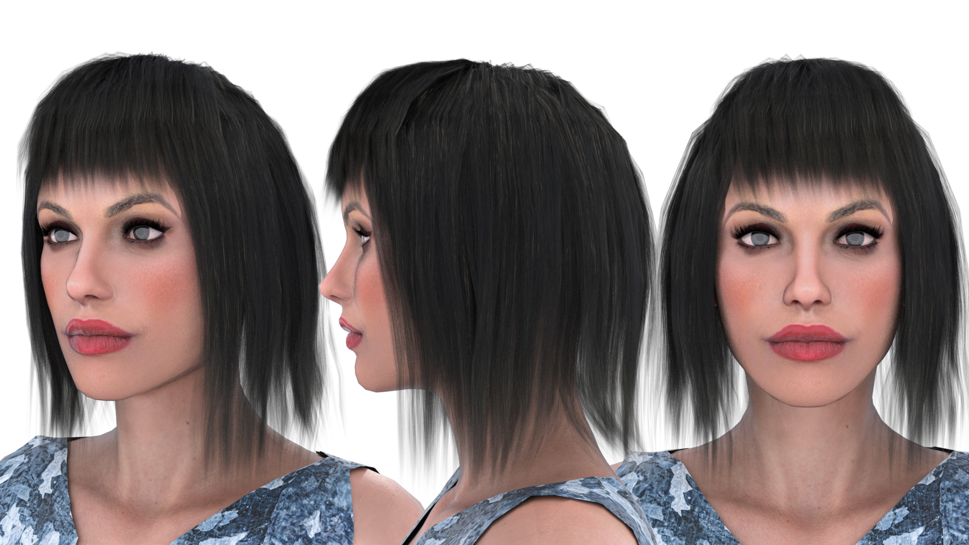 Realistic Hair Variety Pack V2 (16 Pack) - Character Creator/Hair ...