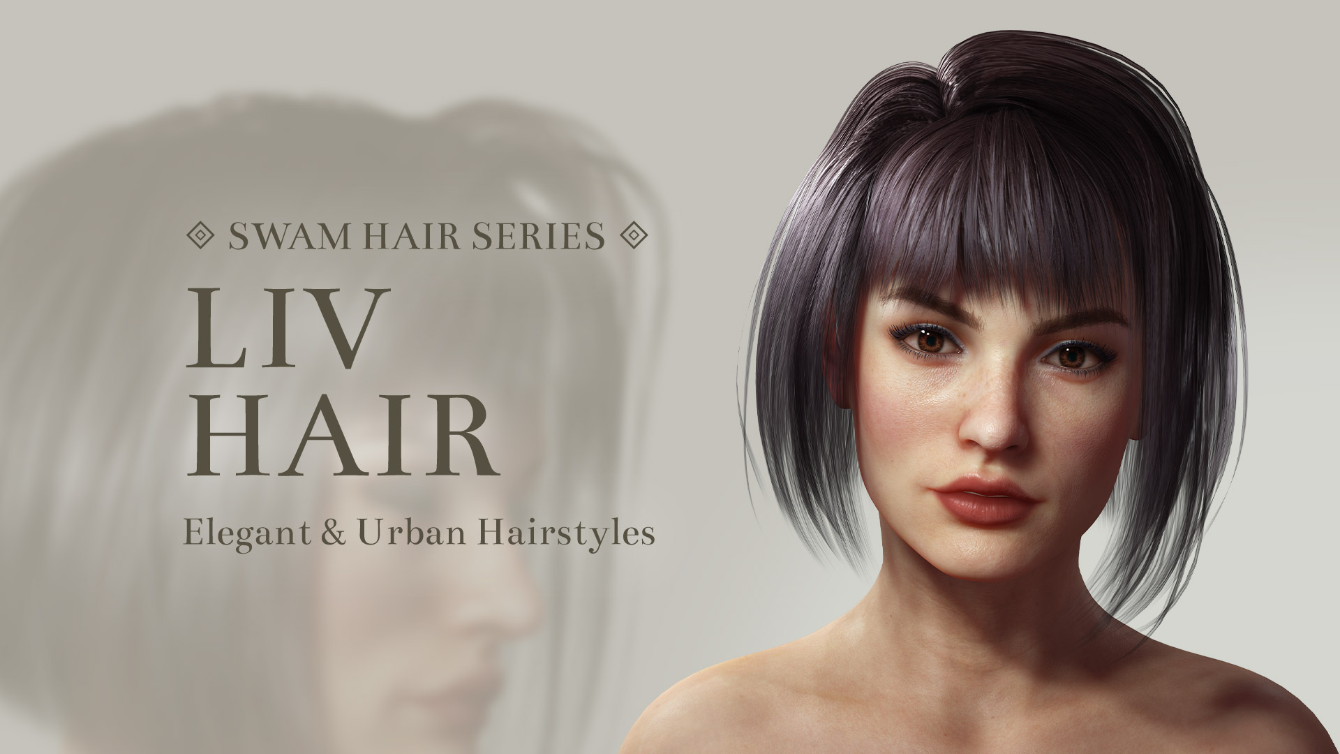 Liv Hair - Character Creator/Hair - Reallusion Content Store