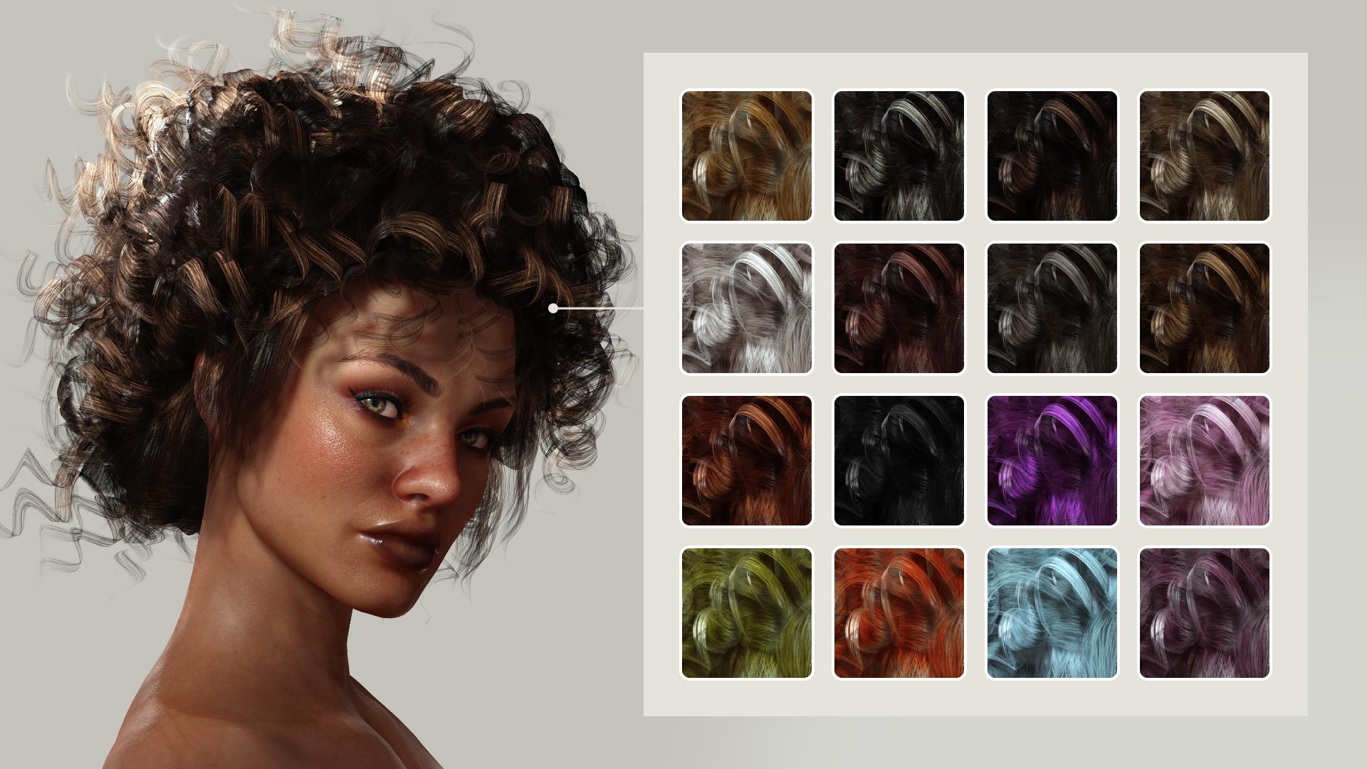 Lavender Hair - Character Creator/Hair - Reallusion Content Store