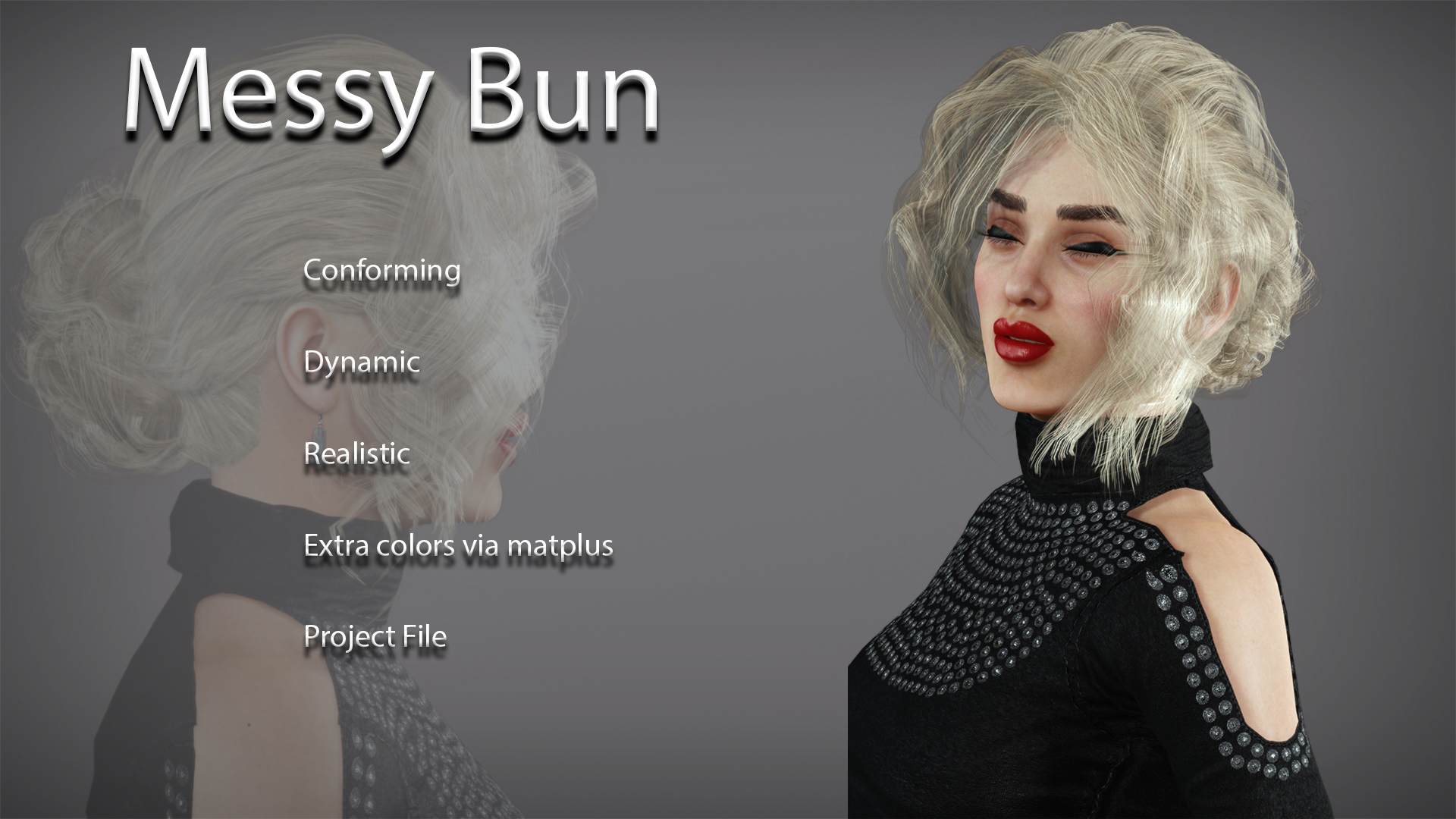 Realistic Hair V6 - 5 Pack - Character Creator/Hair - Reallusion ...