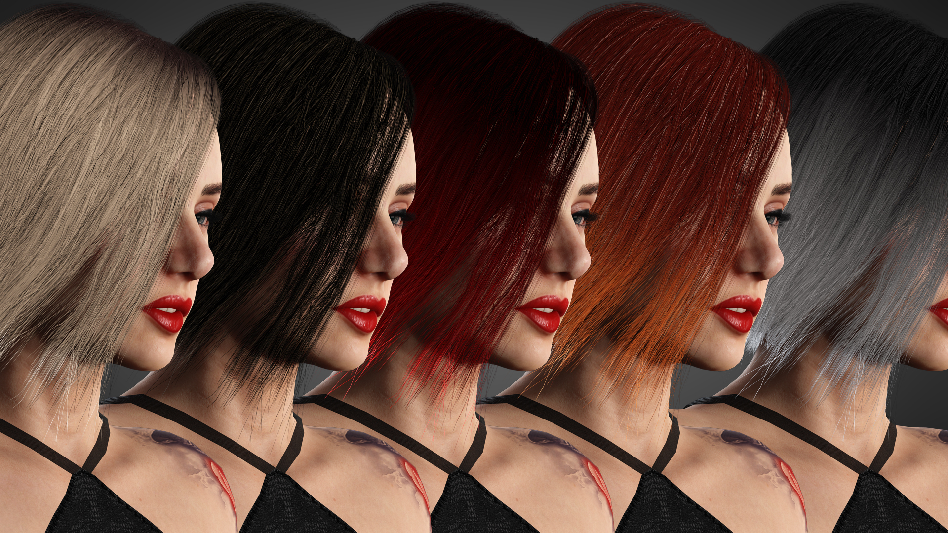 Realistic Hair V7 - 5 Pack - Character Creator/Hair - Reallusion ...