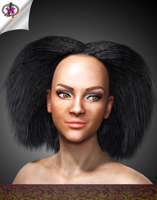 Apocalyptic Hairstyle-Afro Hair - Character Creator/Hair - Reallusion ...