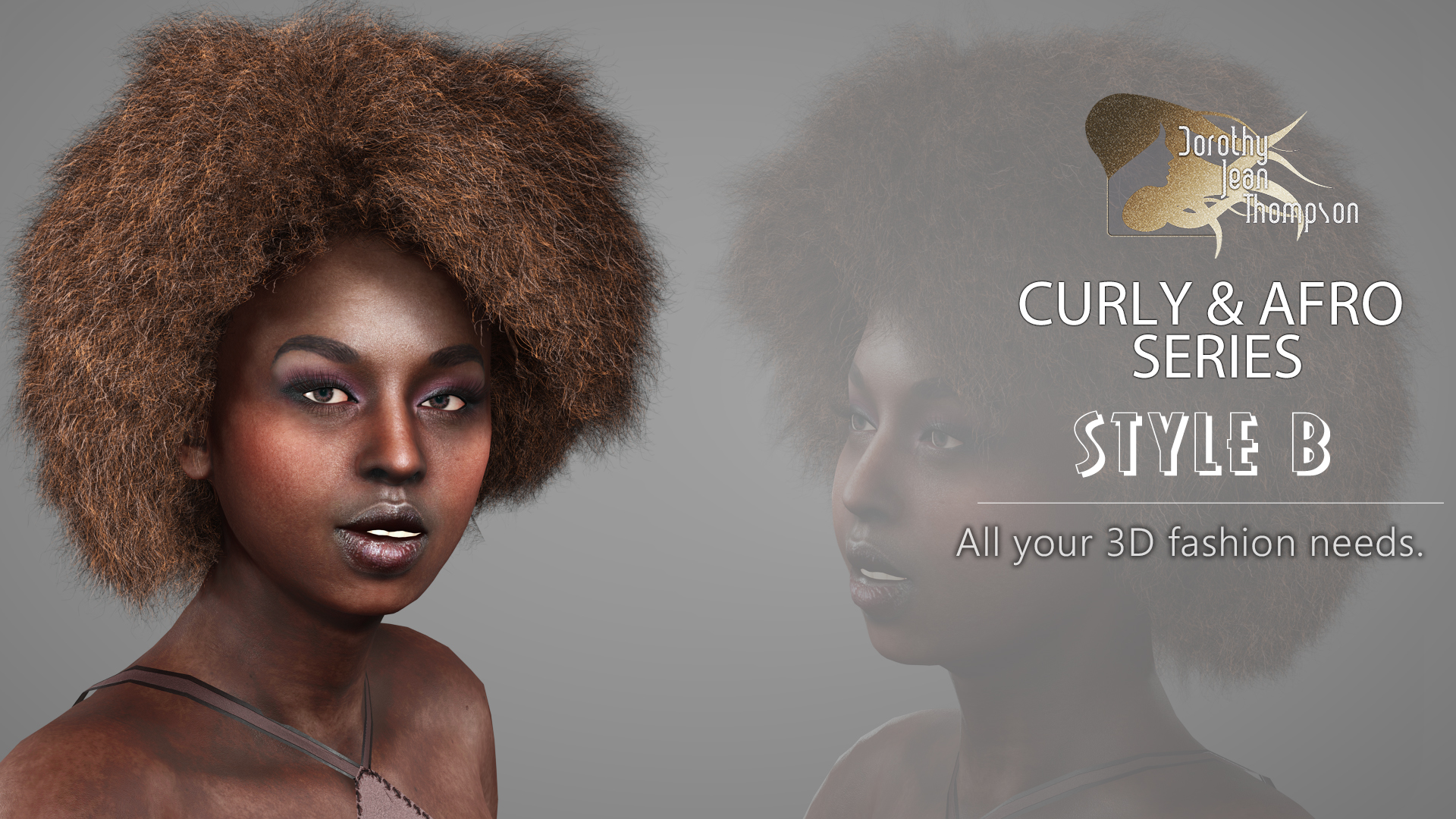 Curly & Afro Hair - 7 Pack - Character Creator/Hair - Reallusion ...