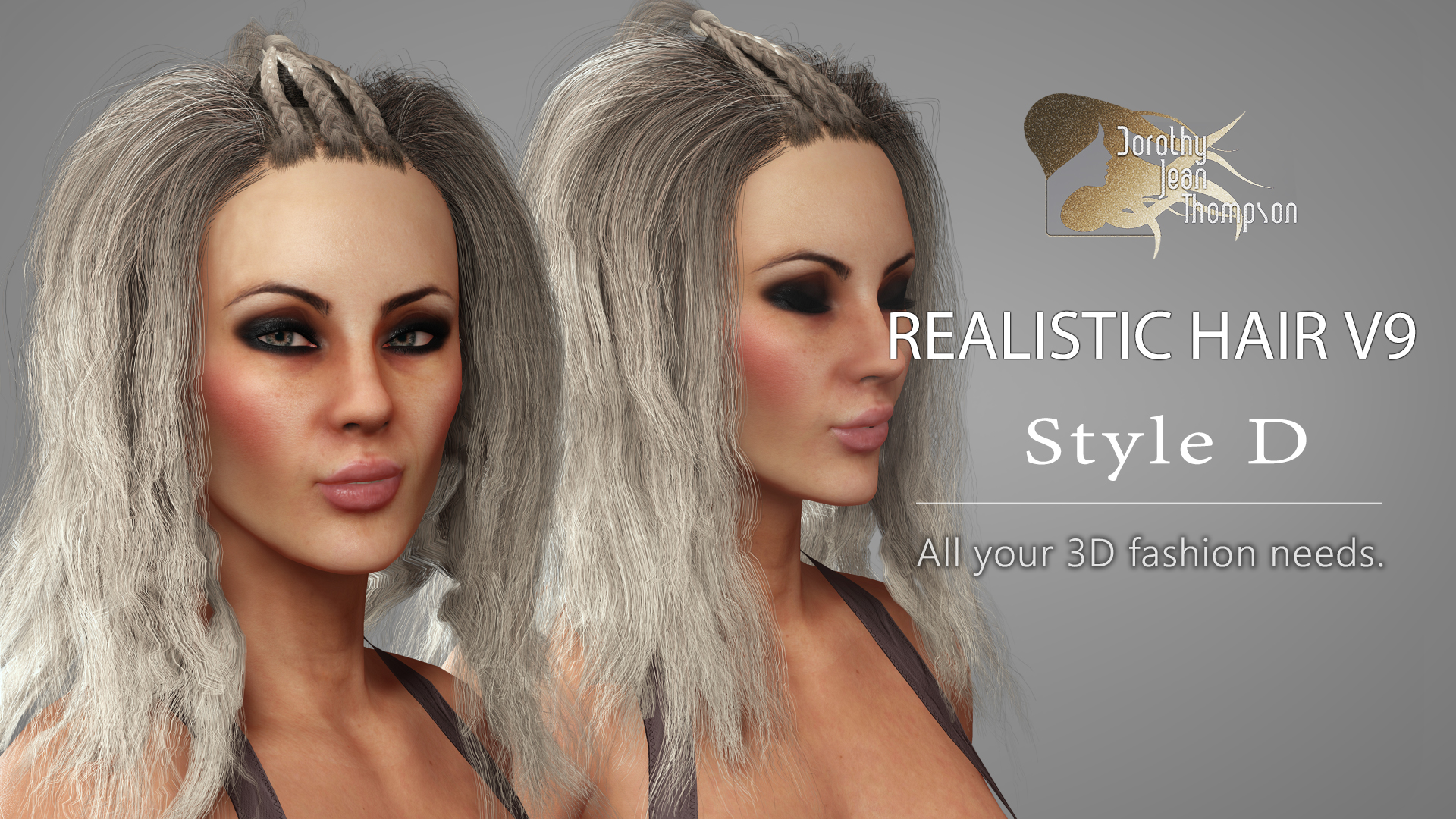 Realistic Hair V9 - 9 Pack - Character Creator/Hair - Reallusion ...