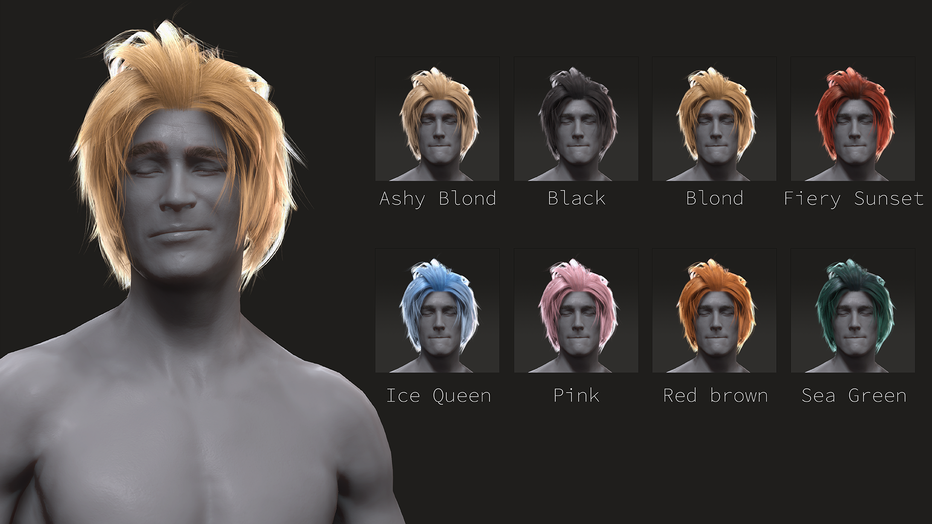 Messy men style - Character Creator/Hair - Reallusion Content Store
