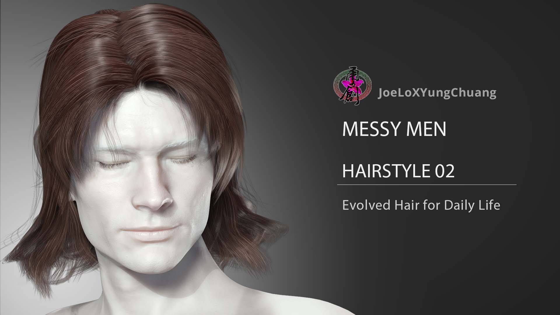 Messy Men Hairstyle-02 - Character Creator/Hair - Reallusion Content Store