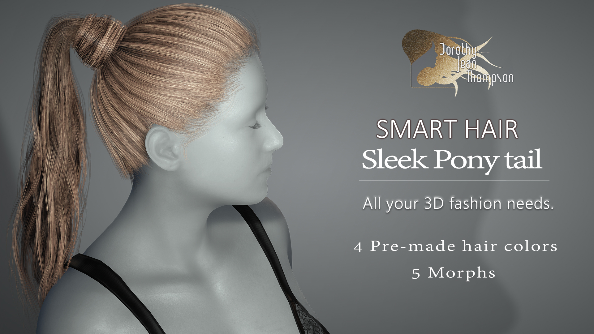 Sleek Pony Hair - Character Creator/Hair - Reallusion Content Store