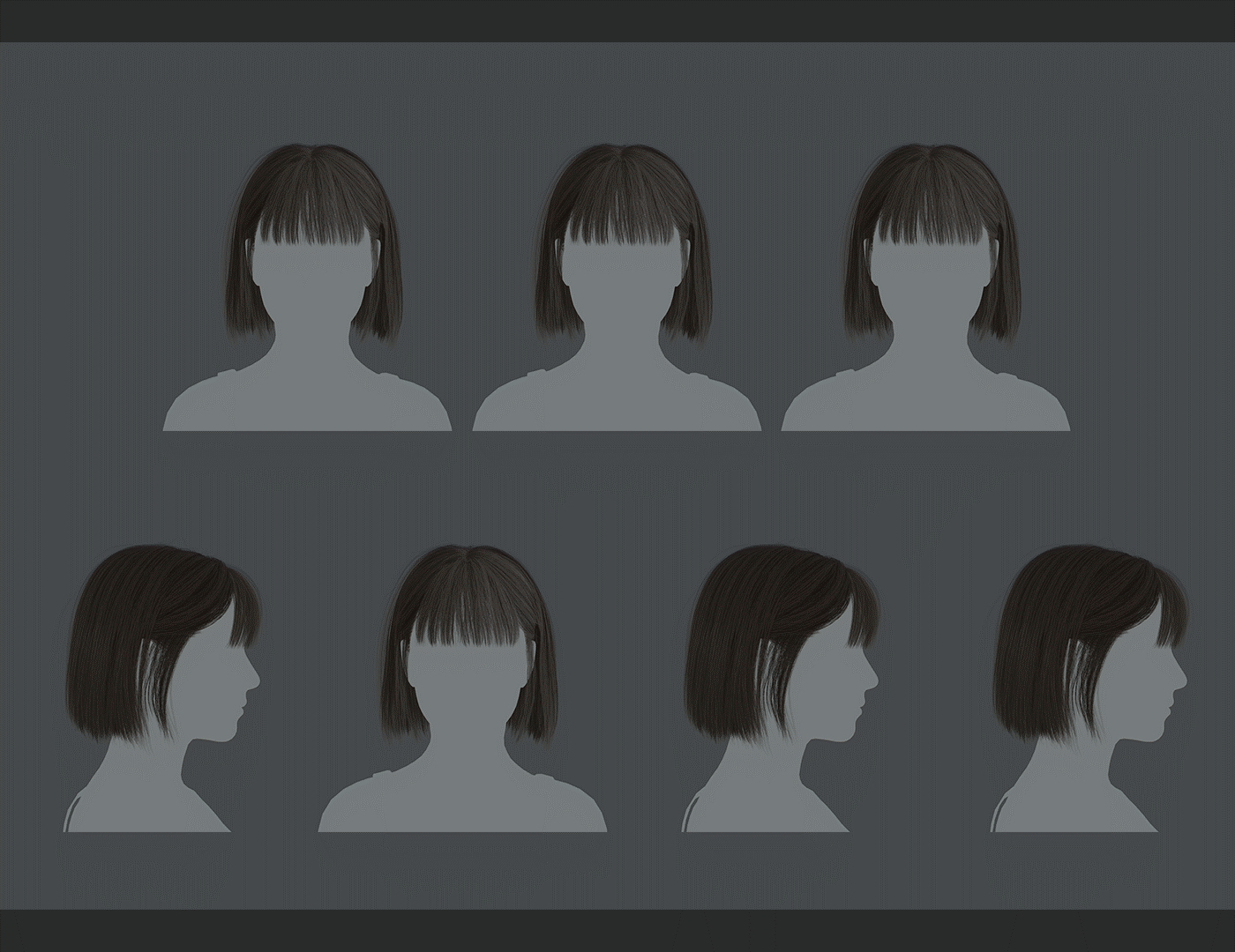 BluntCut_B1 - Character Creator/Hair - Reallusion Content Store