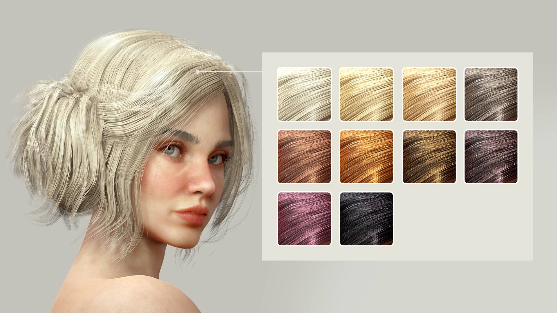 Audrina Hair - Character Creator/Hair - Reallusion Content Store
