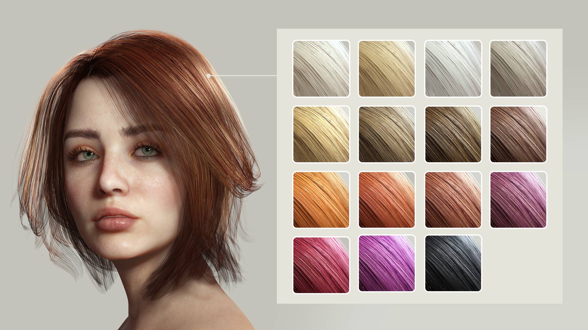 Nina Hair - Character Creator/Hair - Reallusion Content Store