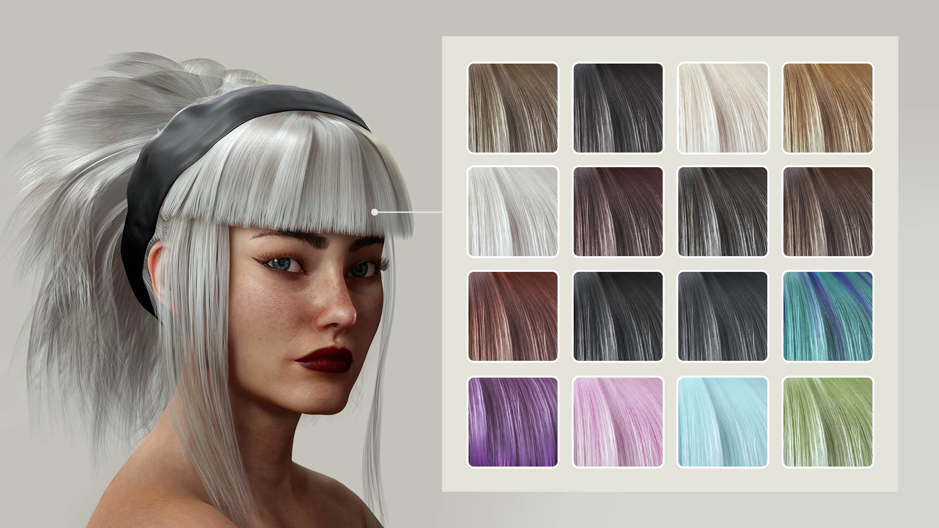Yasu Hair - Character Creator/Hair - Reallusion Content Store